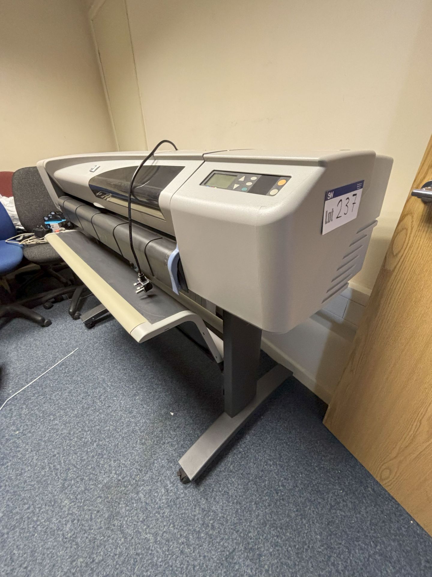 HP C7770B Wide Carriage Colour Plotter Printer, serial no. SG627C205W ...