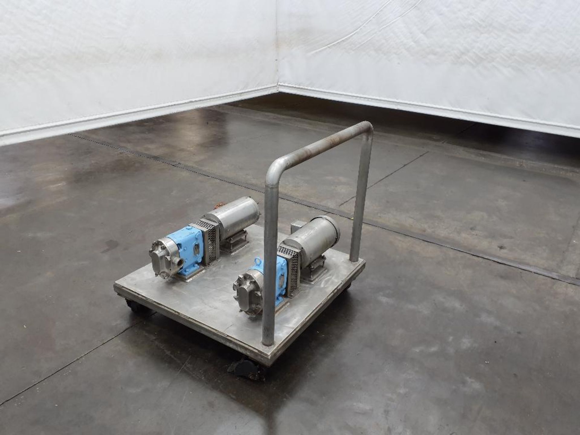 Used Skid of (2) SPX Waukesha Cherry-Burrell 018 U1 PD Pumps: The SPX ...