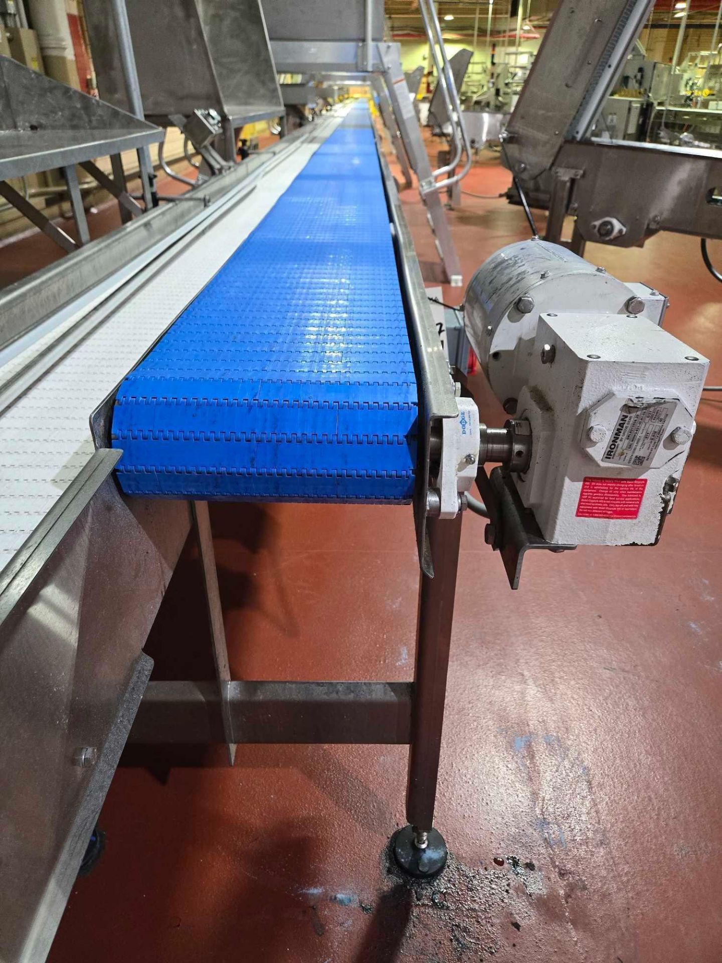 Used Two Conveyors with: Blue belt conveyor dimensions: Length: 1080 ...
