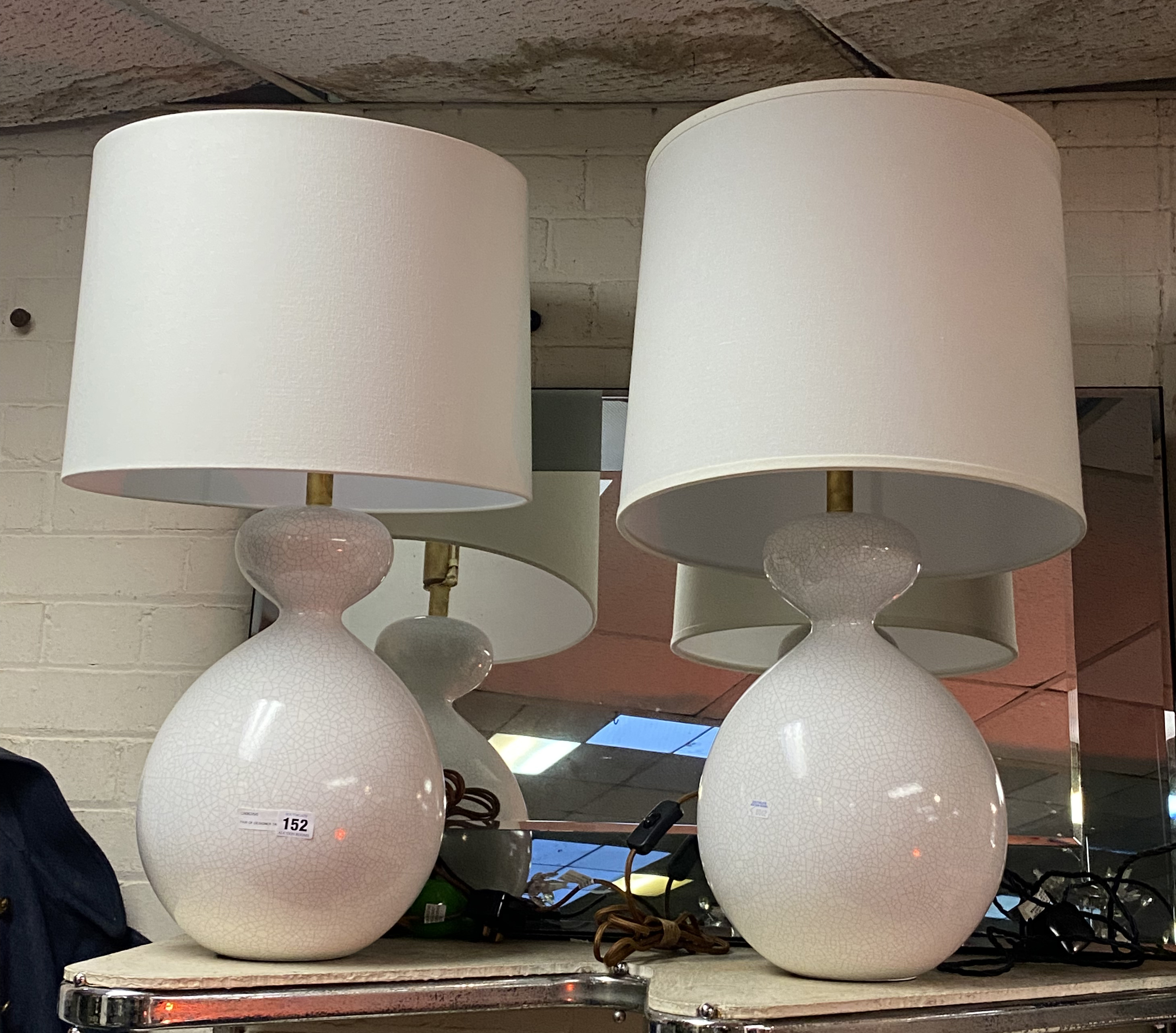 PAIR OF DESIGNER TABLE LAMPS BY VISUAL COMFORT