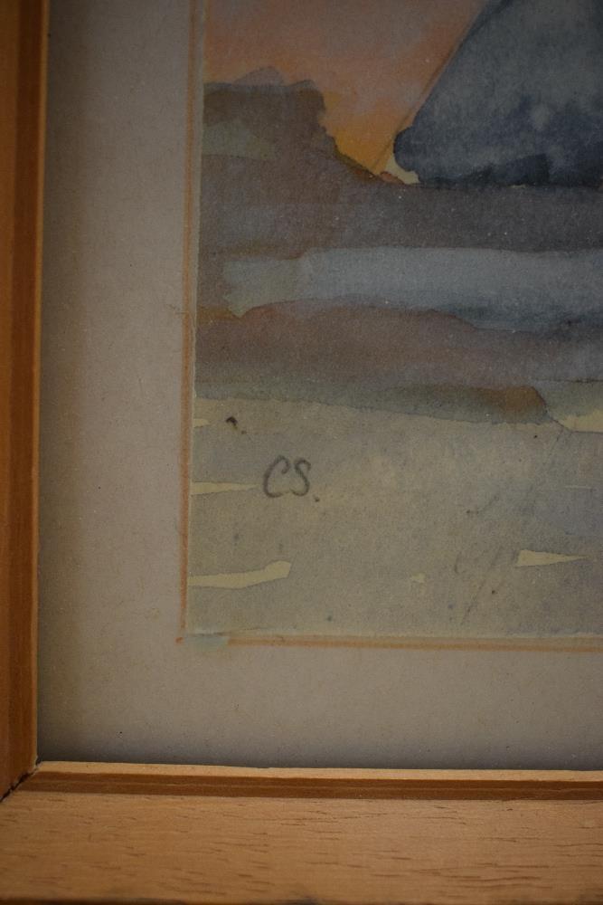 Colin Scott (British 1941 - 2006) Watercolour, a study of female life ...