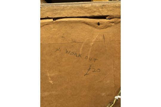 SAMUEL RABIN (BRITISH 1903-1991) ⊕ A WORK OUT signed RABIN lower left ...