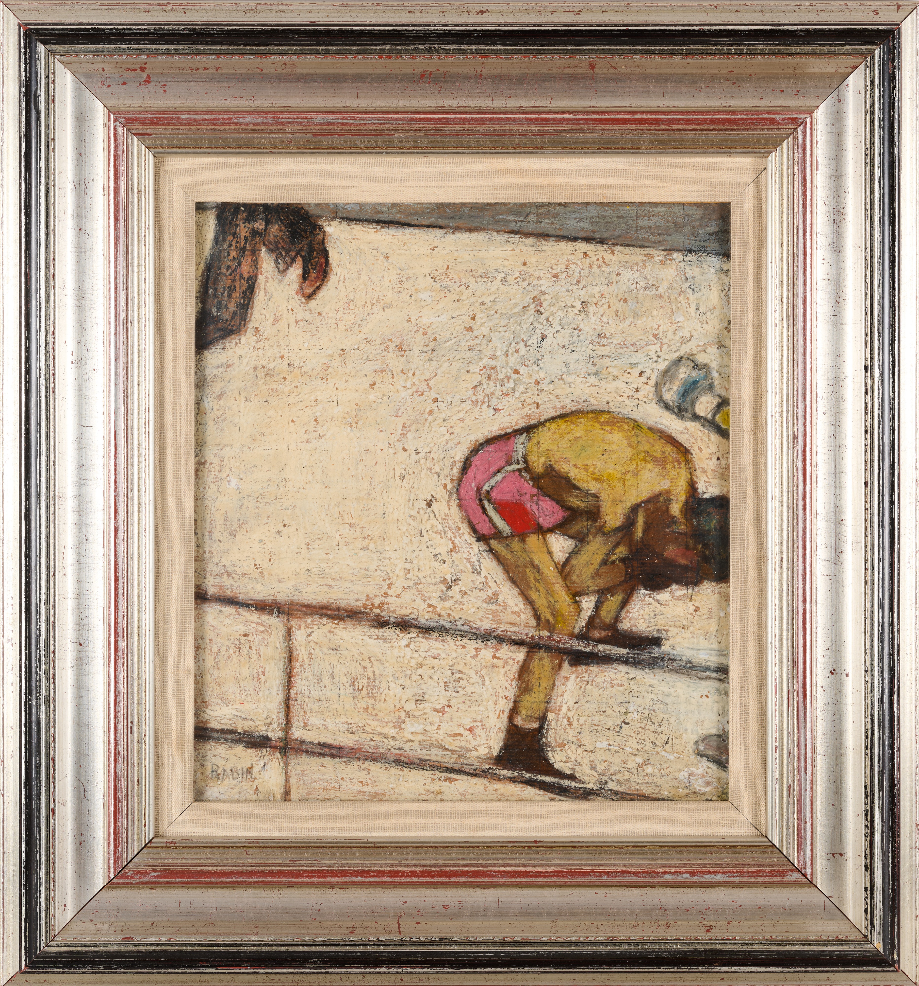 SAMUEL RABIN (BRITISH 1903-1991) ⊕ BOXING MATCH III signed RABIN lower ...