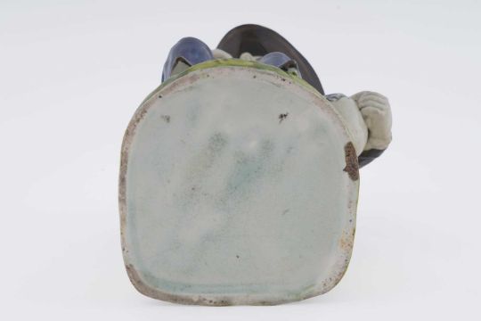 A late 18th Century Pratt ware sailor Toby jug of Rodney type, the ...