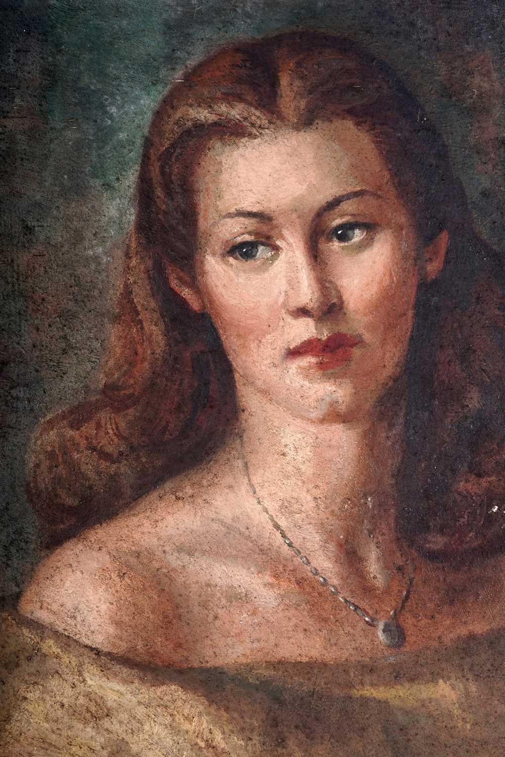 Alfred Burgess Sharrocks (1919-1988) Portrait of Margrette Joan Lamb ...