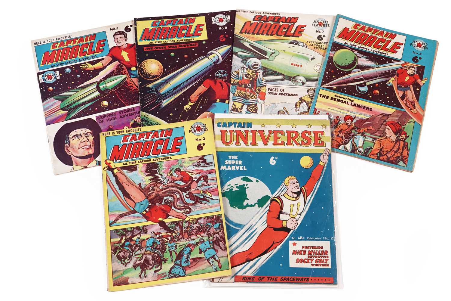 Captain Universe No. 2 by ABC Publications; and Captain Miracle No’s. 2 ...