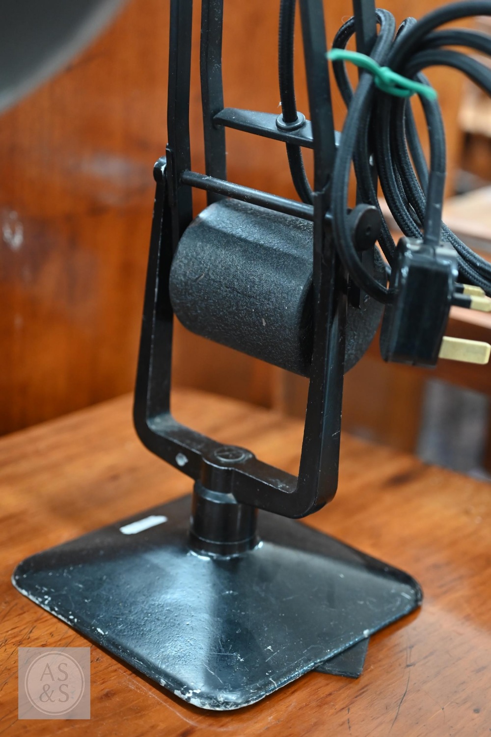 A 1960s Hadrill & Horstmann work lamp with magnifier and barrel ...