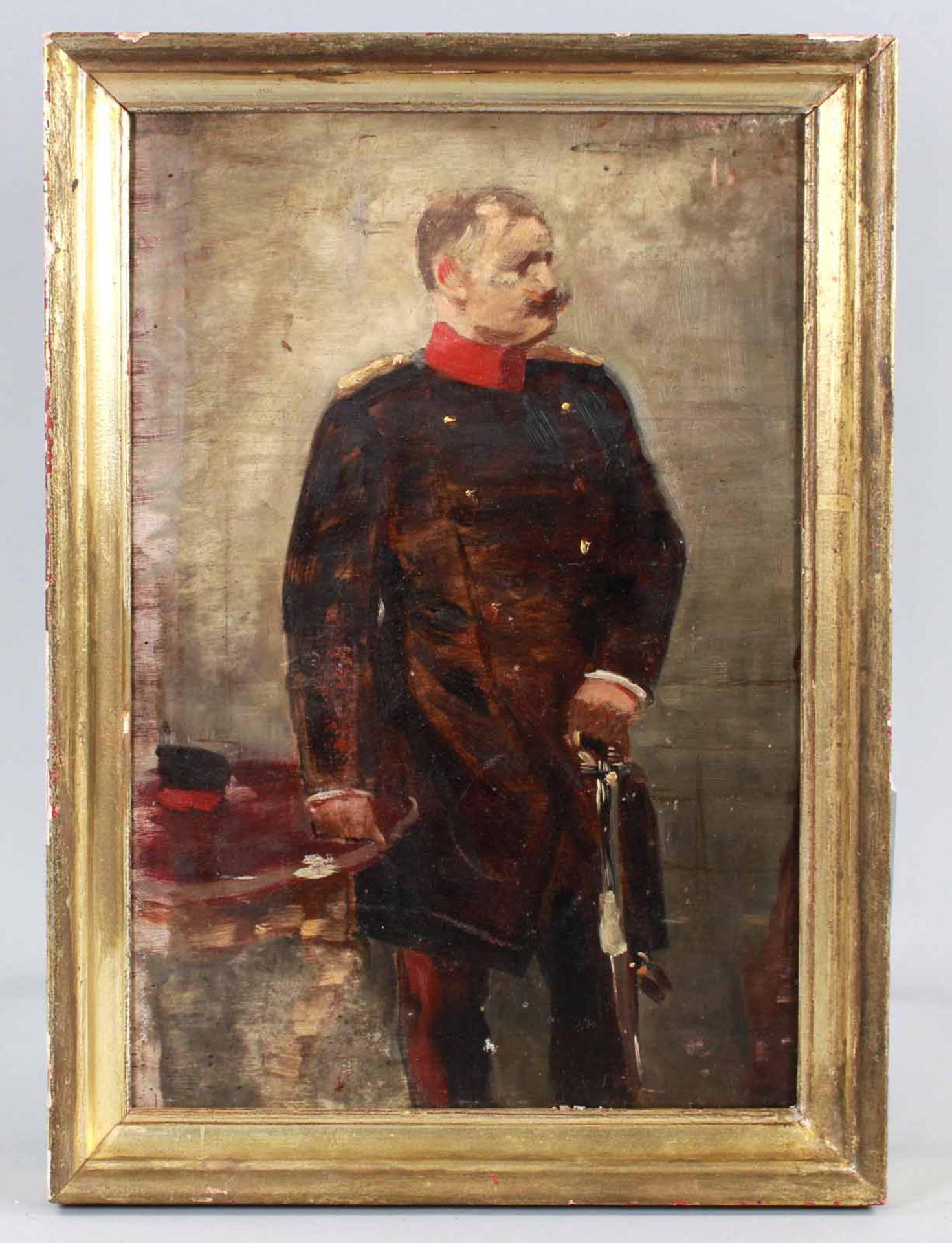 Wilhelm II. - Graumann, Julius Öl/Holzplatte, *Julius Graumann* mit ...