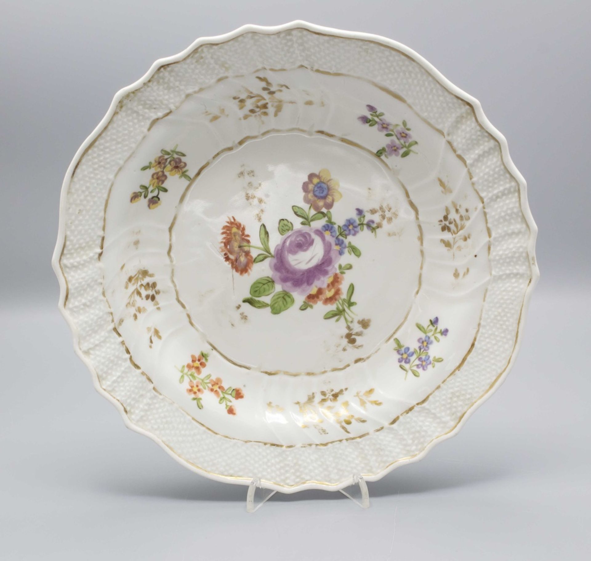 Barock Teller mit 'Neuozier-Relief' / A Baroque plate, Wien / Vienna ...