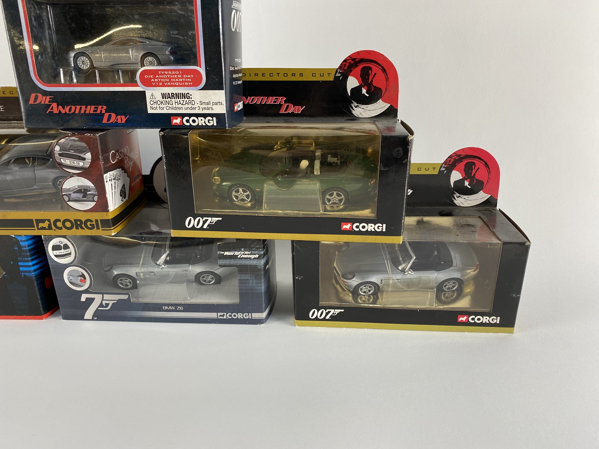 Six boxed Corgi James Bond 007 diecast models and a Sean Connery ...