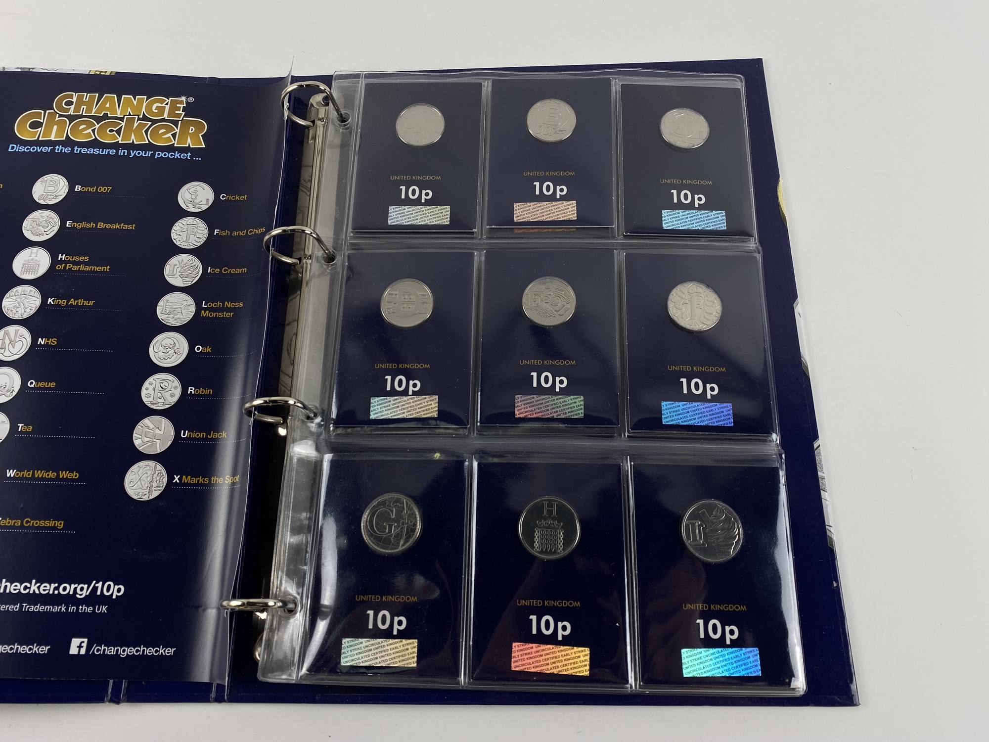 A 2018 10p Alphabet complete set of twenty six coins, in Change Checker ...