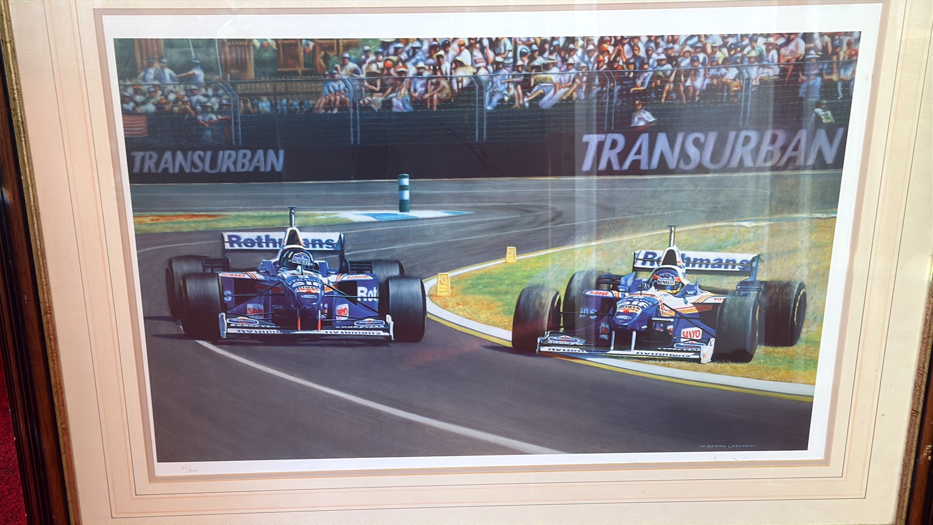 Adrian L. (signature indistinct), limited-edition motor racing print ...