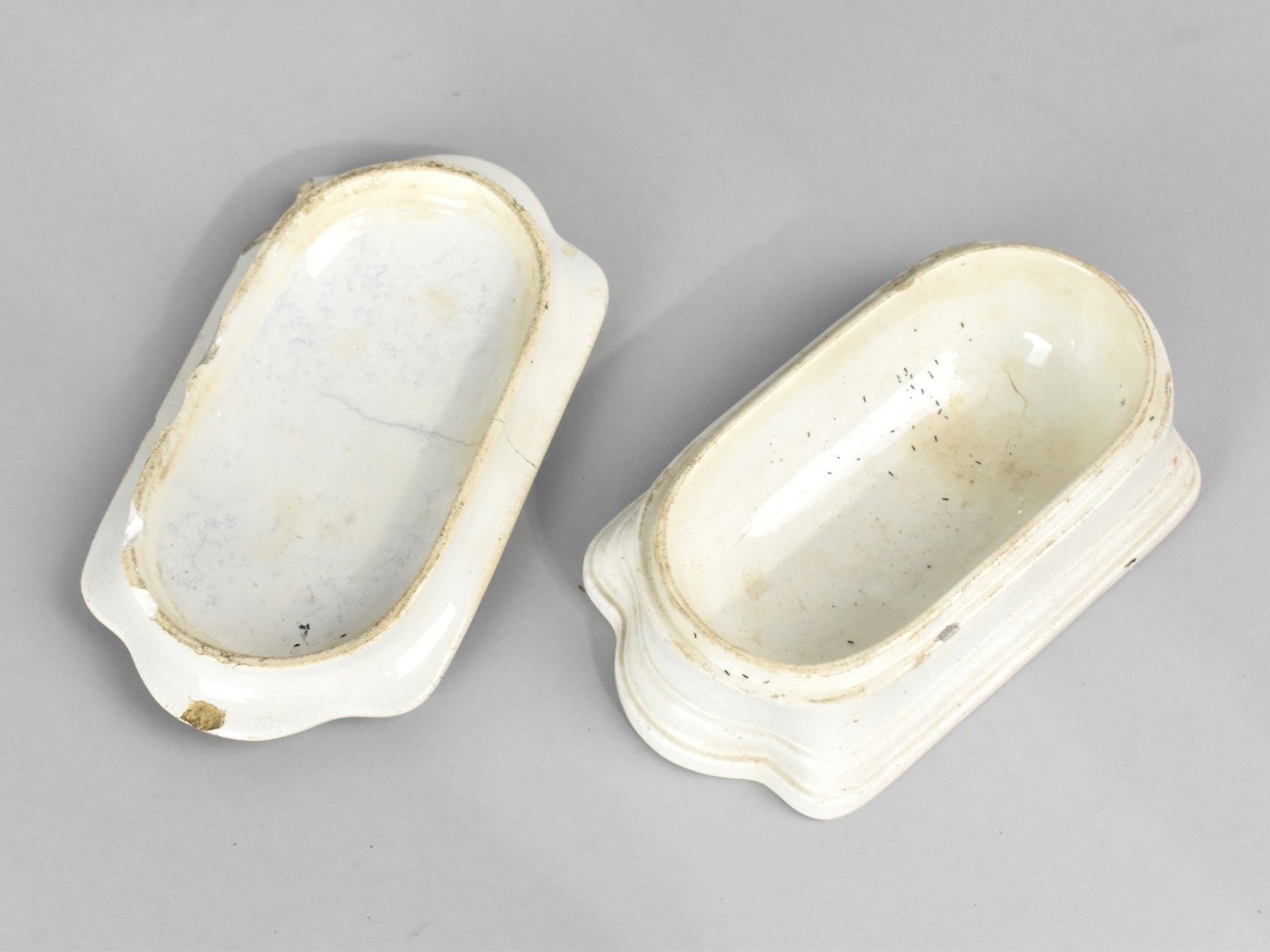 A 19th Century Prattware Pot of Trefoil Form the Lid with 1862 ...
