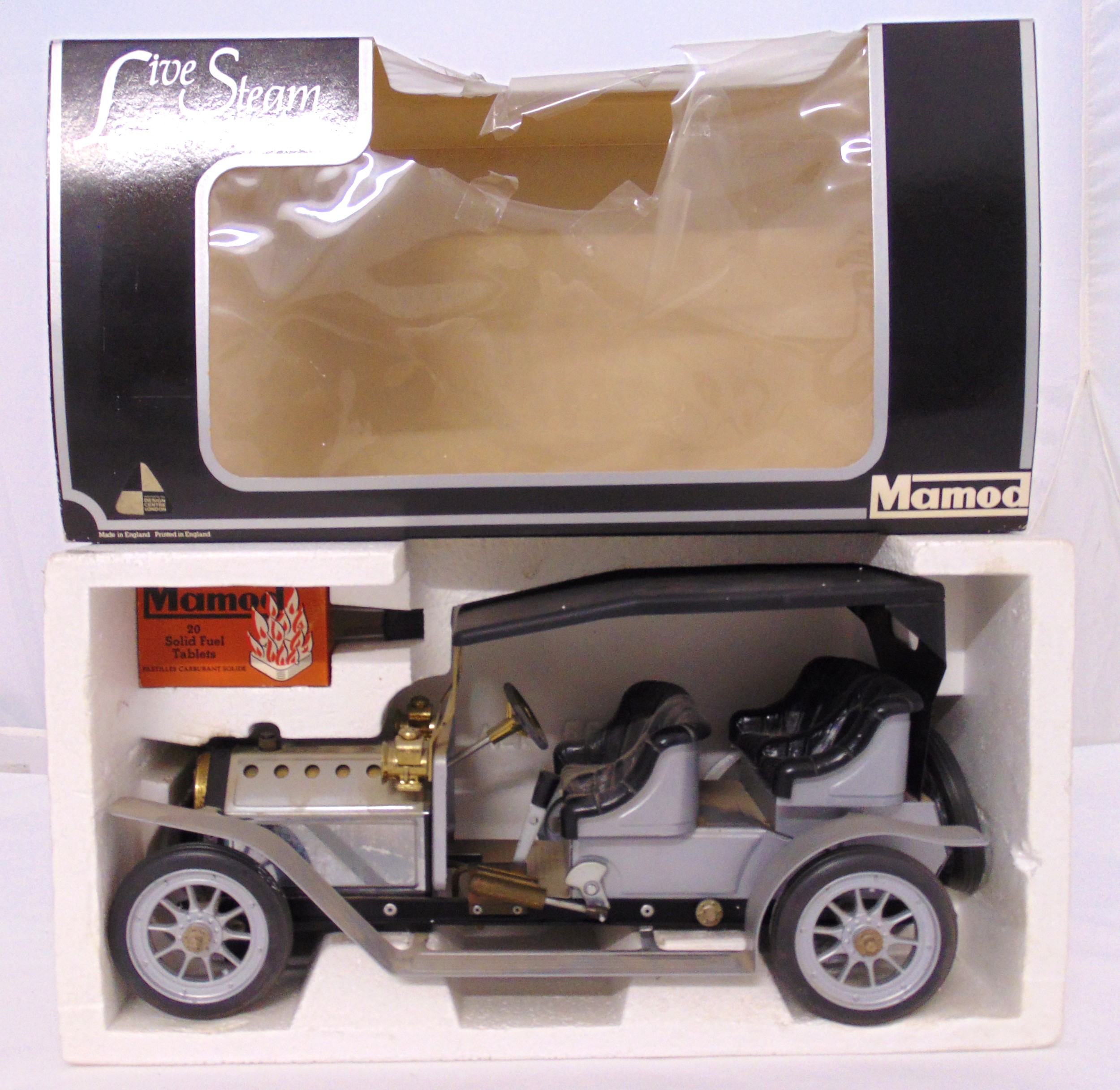 Mamod Live Steam Limousine SA IL in original packaging, wear to packaging