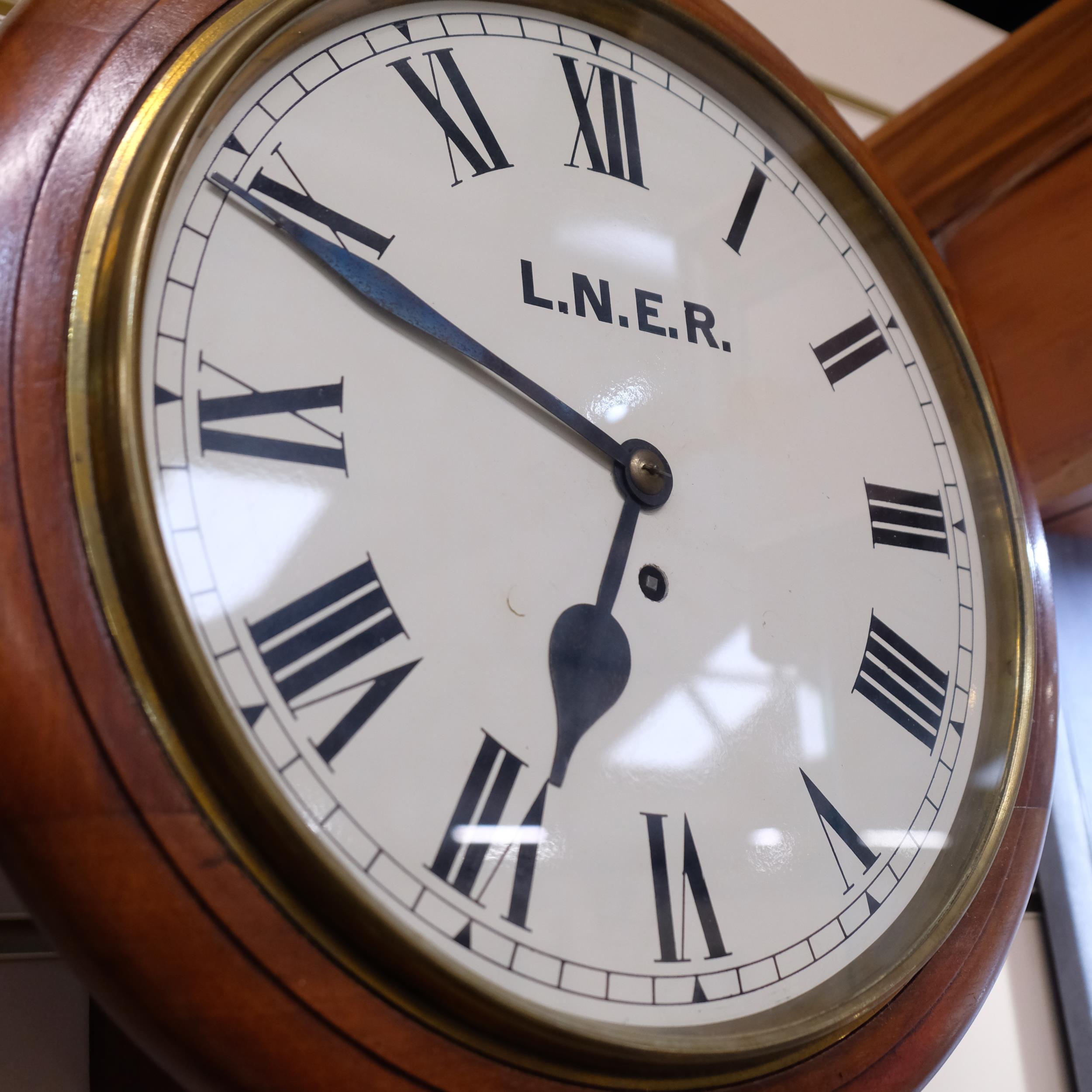 An early 20th century mahogany-cased single fusee 8-day wall clock ...