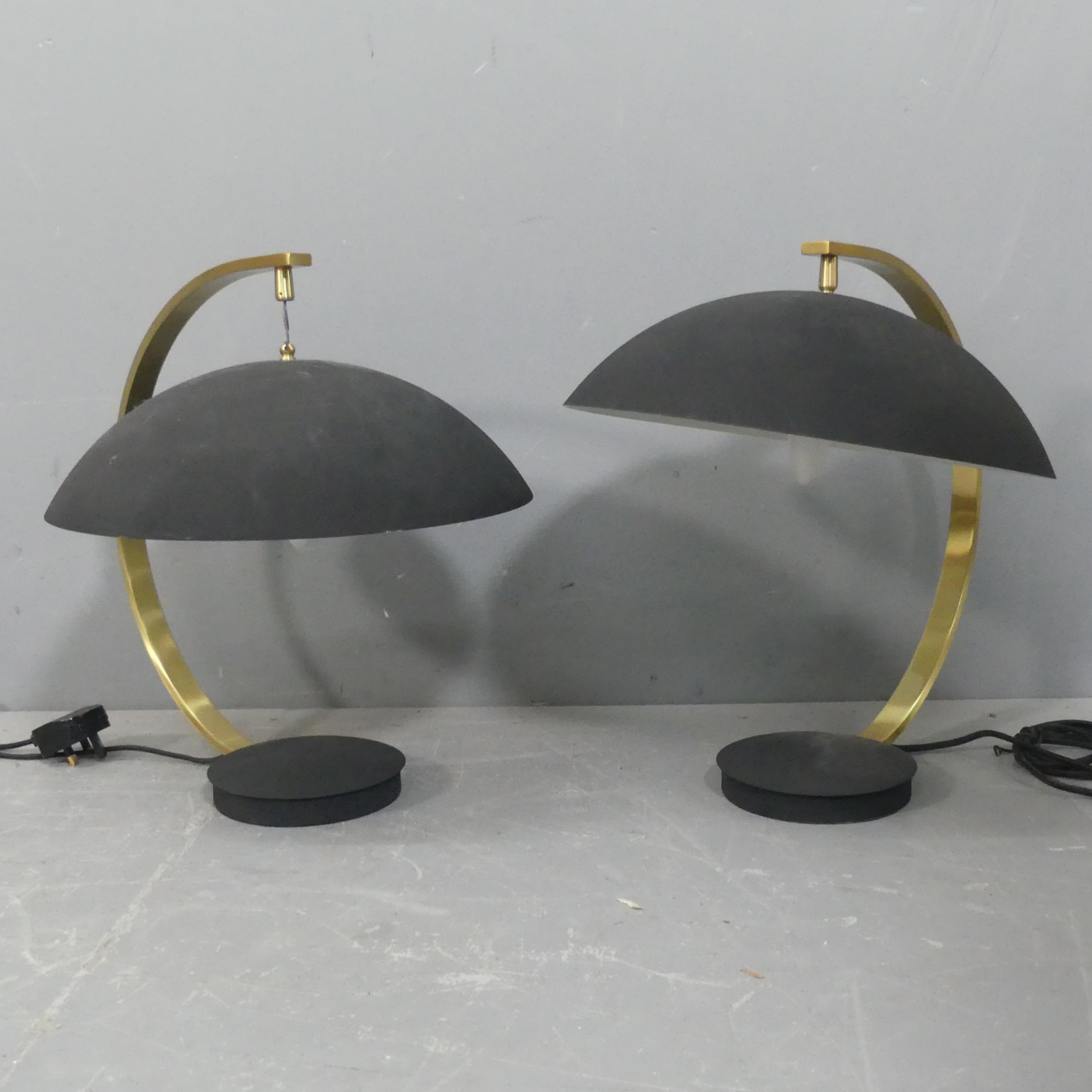 BoConcept - A pair of contemporary Shelter table lamps, with black ...
