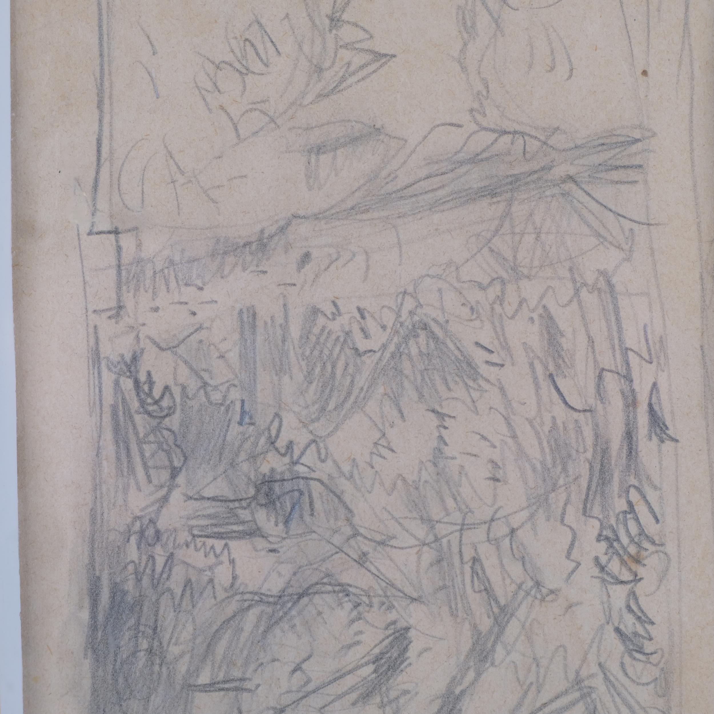 Pierre Bonnard (1867 - 1947), Sentier Du Jardin, pencil drawing, with ...