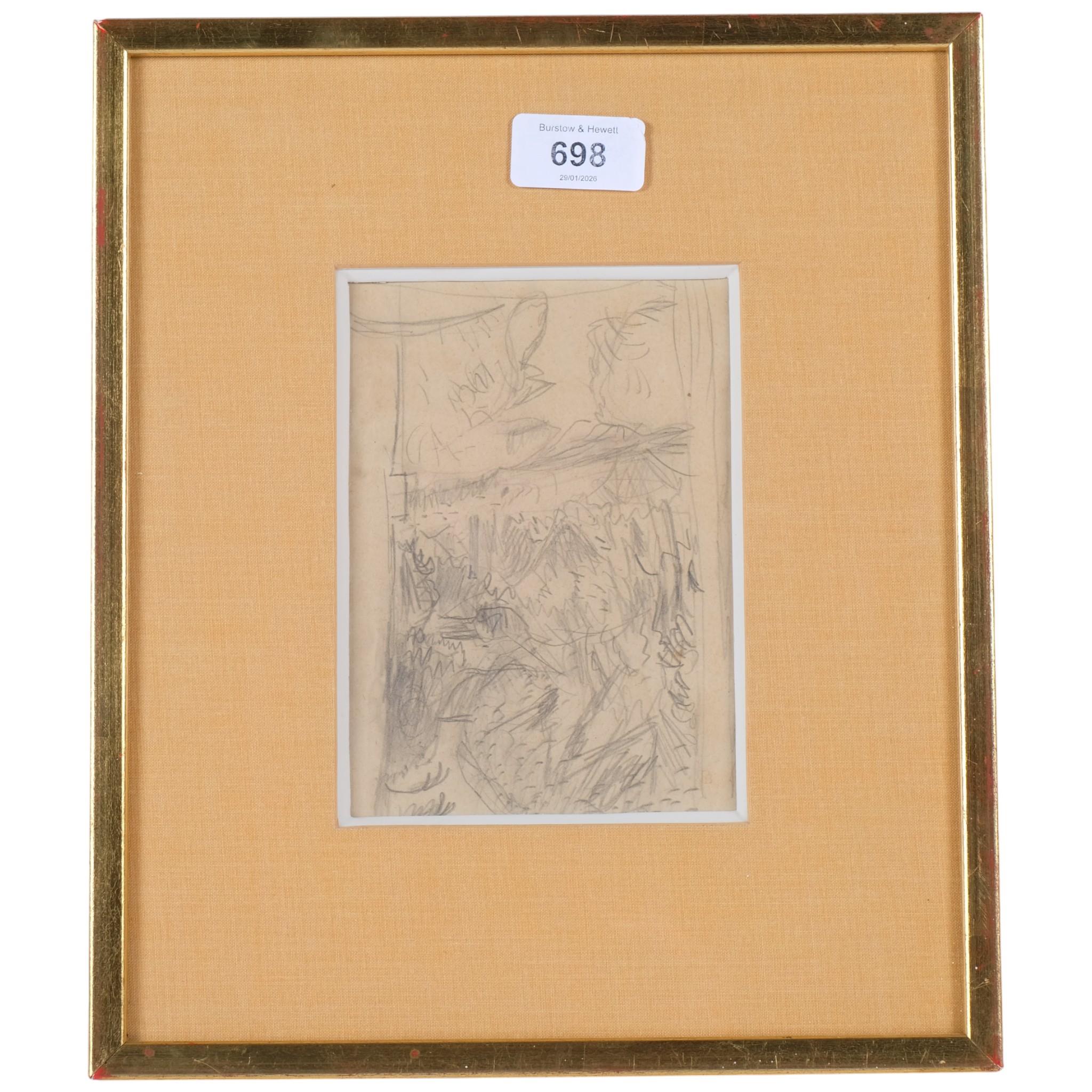 Pierre Bonnard (1867 - 1947), Sentier Du Jardin, pencil drawing, with ...