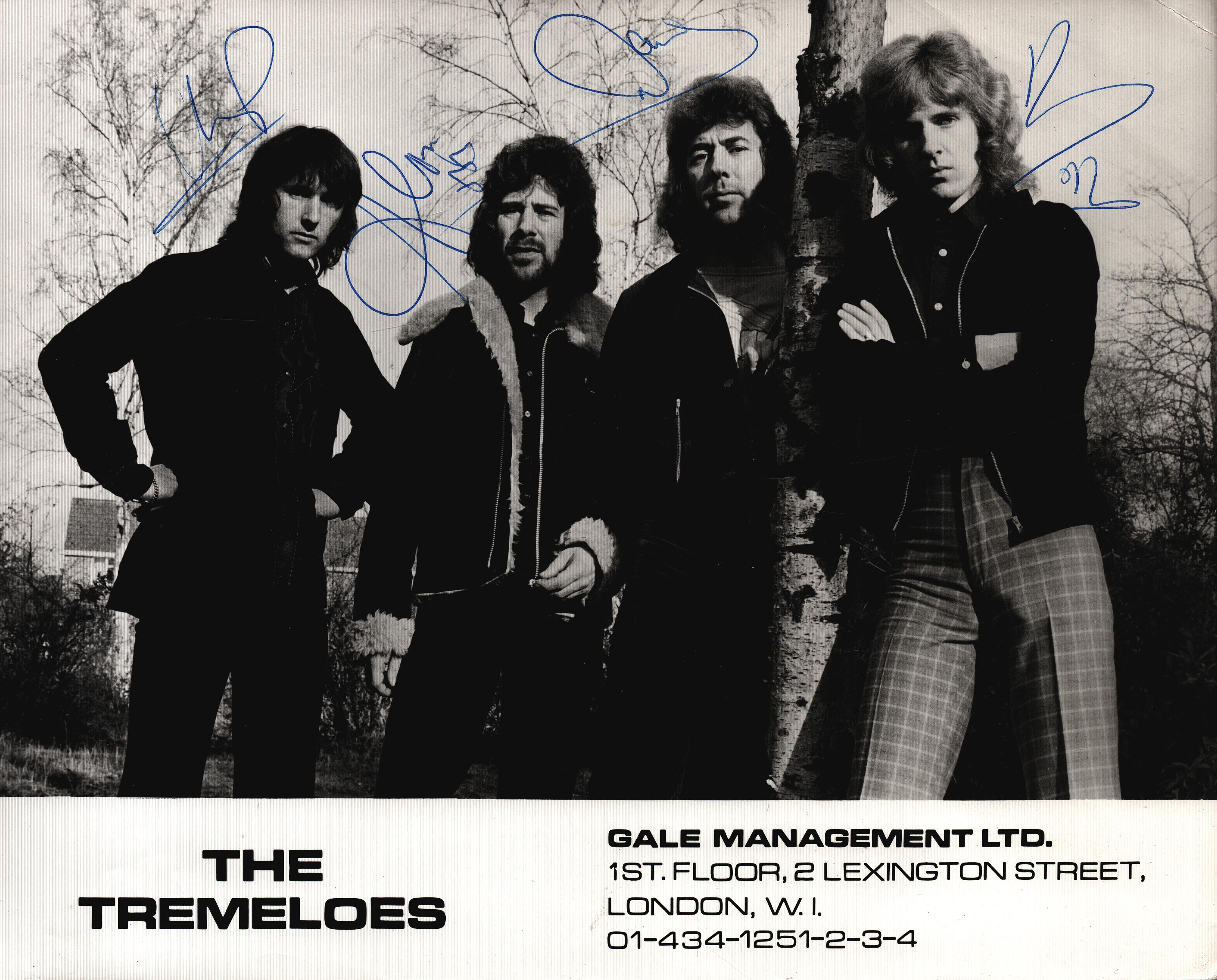 THE TREMELOES Fully signed 8x10 Promo Photo by Len ‘Chip’ Hawkes, Rick ...