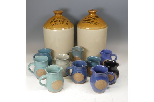 A pair of late 20th century Flagons, H 38 cm, together with a ...