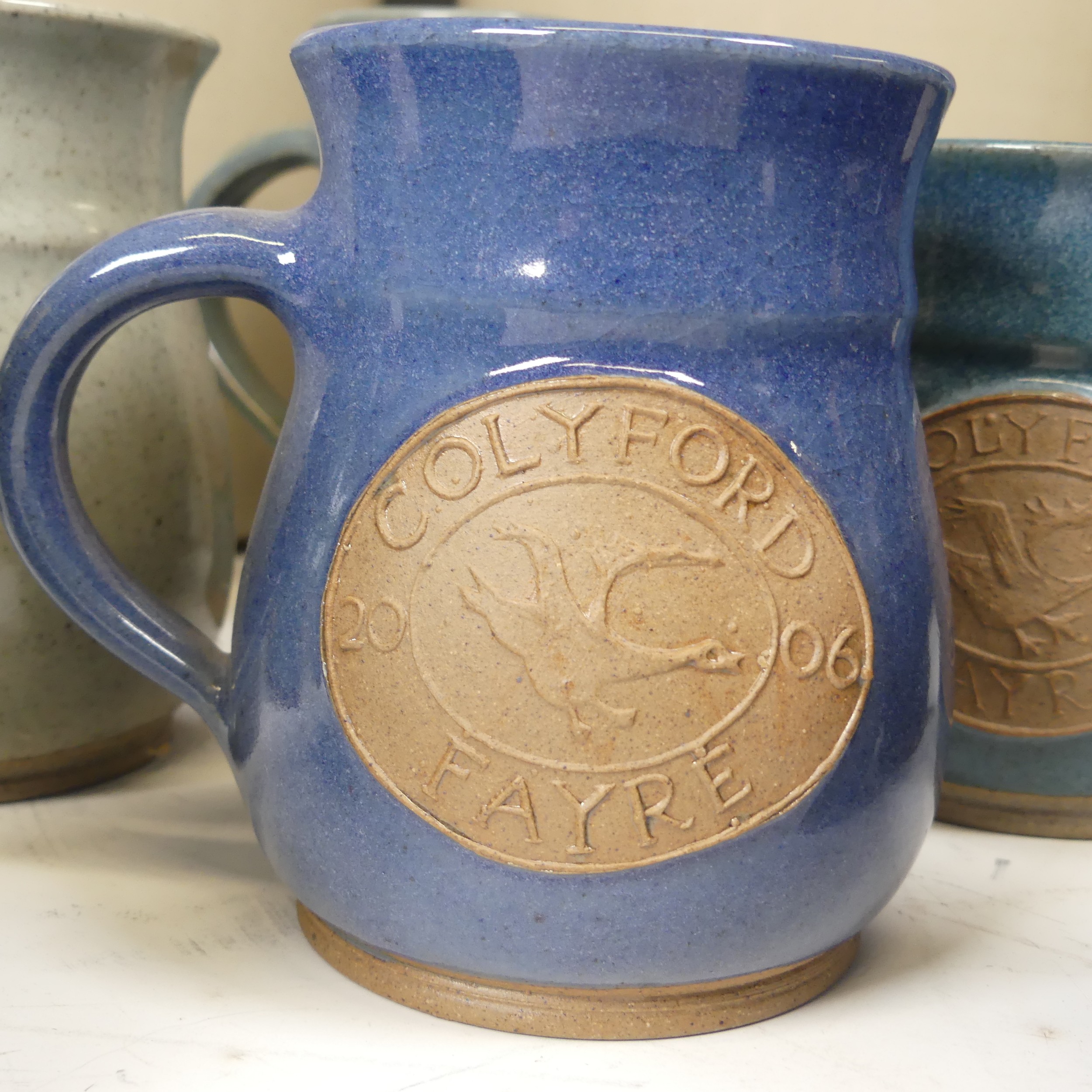 A pair of late 20th century Flagons, H 38 cm, together with a ...