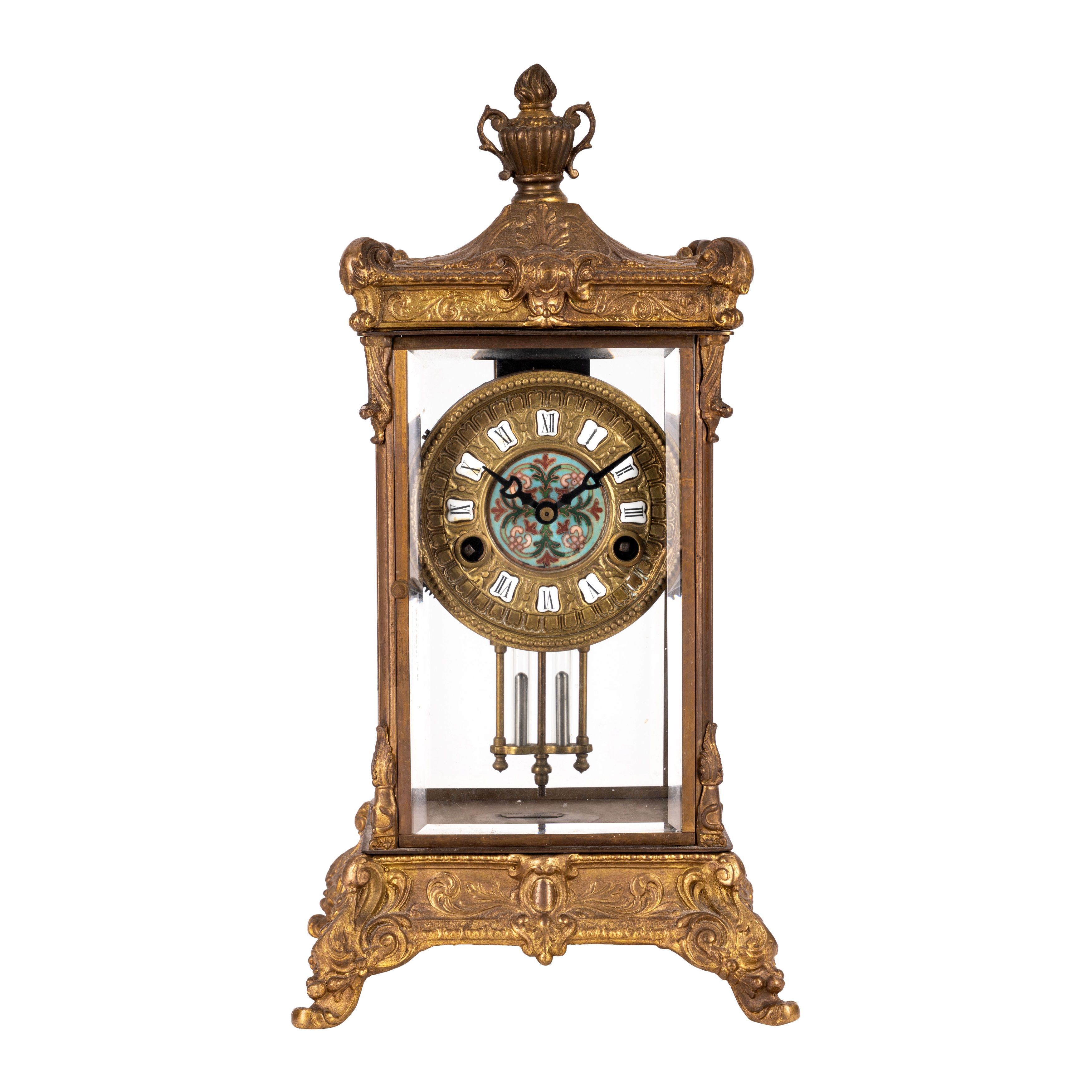 A late 19th Century French ormolu mantle clock circa 1889 The four ...