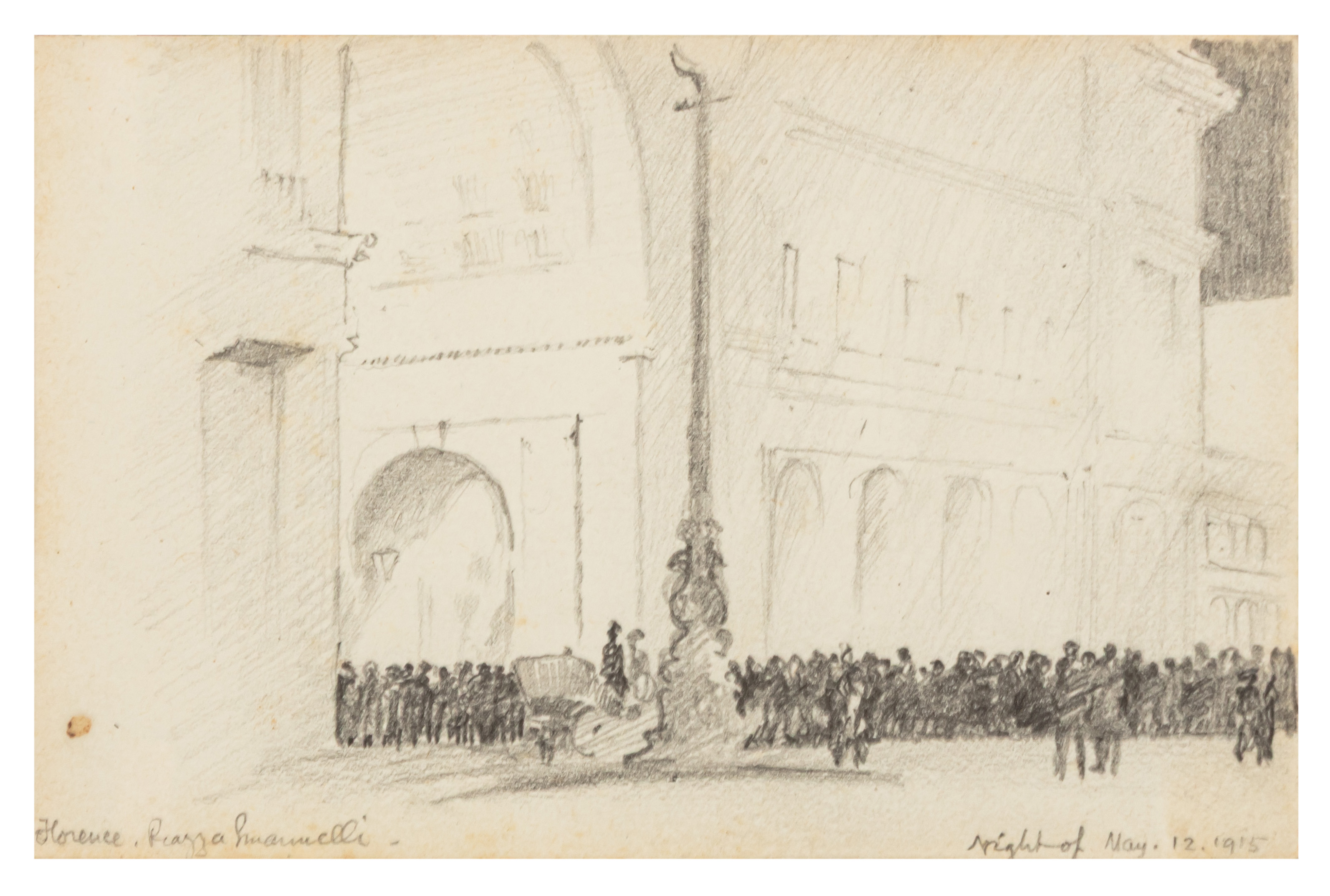 Edward Gordon Craig (British, 1872-1966) Florence, Piazza Emmanualli ...
