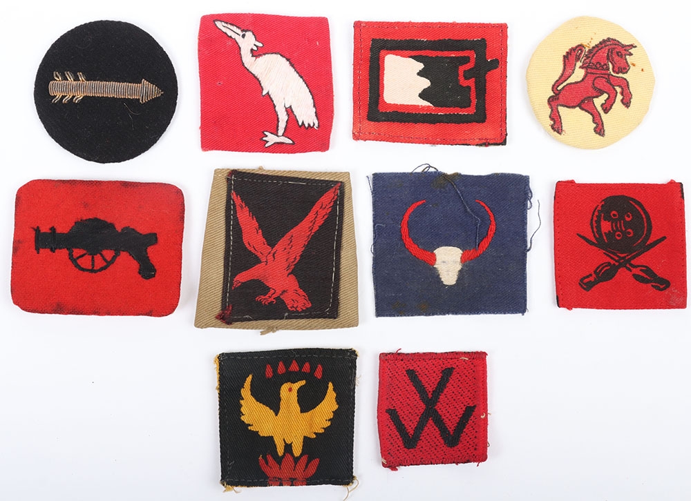 10x Indian Cloth Formation Signs, including printed 14th Indian ...