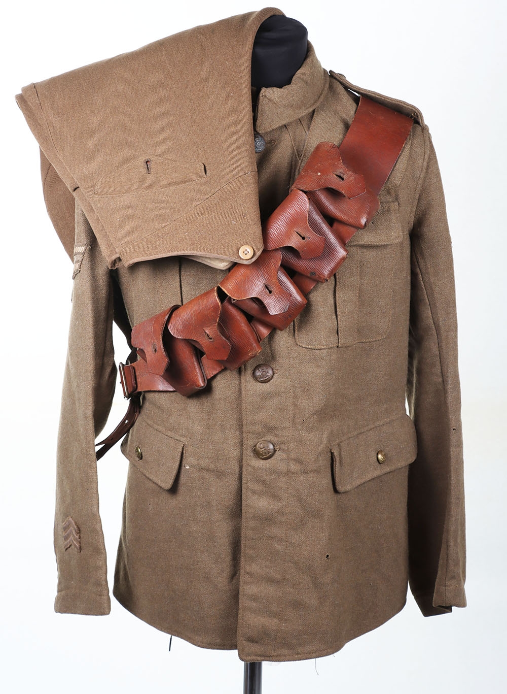 WW1 British 1902 Pattern Tunic, Royal Garrison Artillery, 03 Bandolier ...
