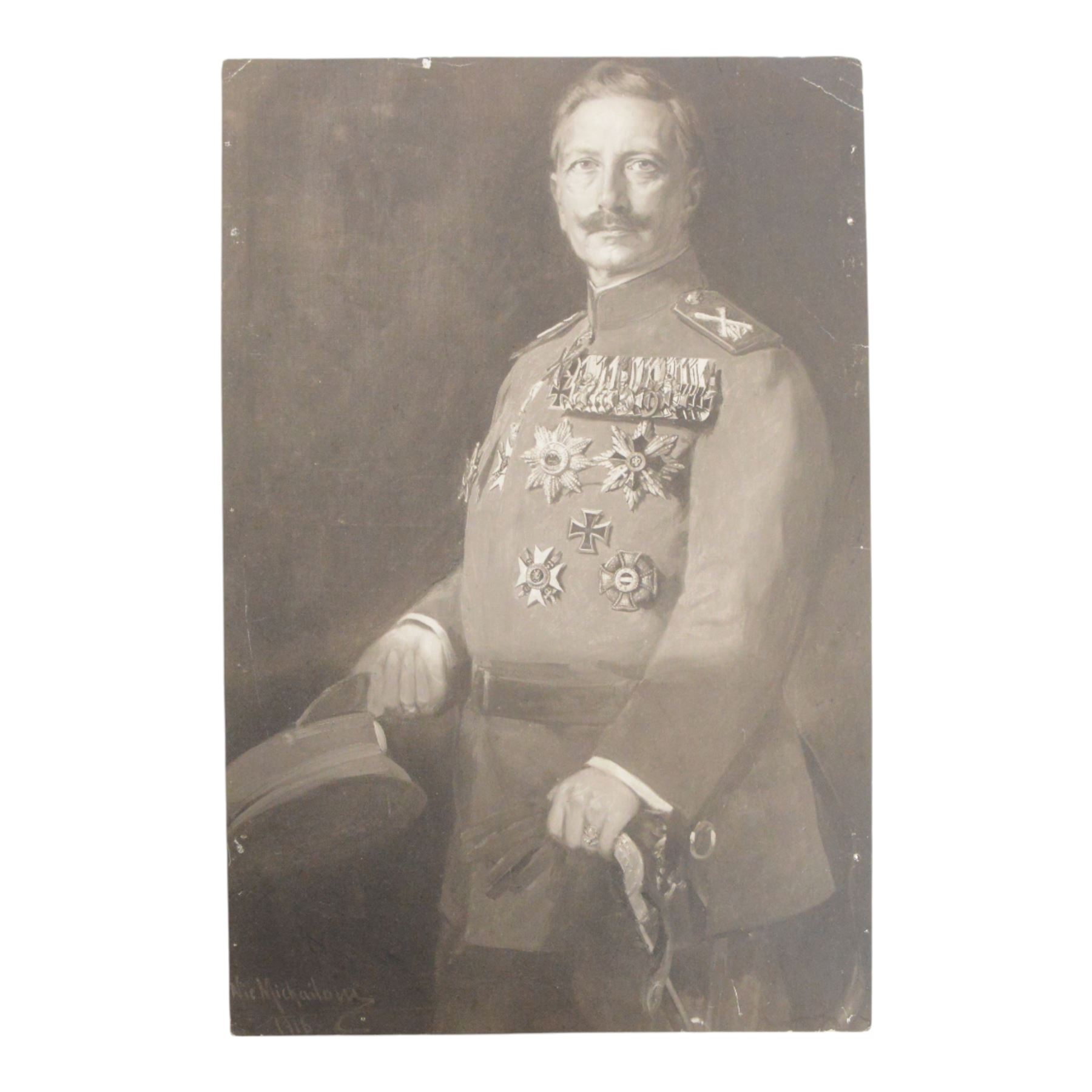 Two photographs of the Kaiser, the first of the Kaiser with Edward VII ...