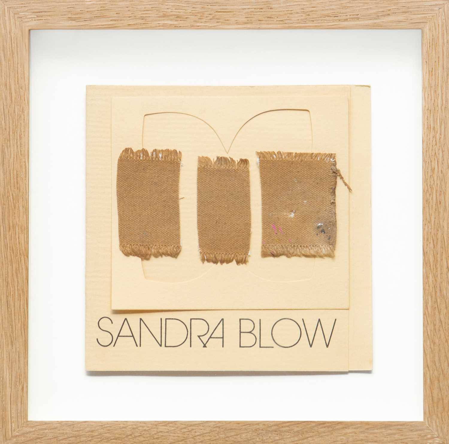 Sandra BLOW (1925-2006) Untitled Mixed media/collage with hessian, 14 ...