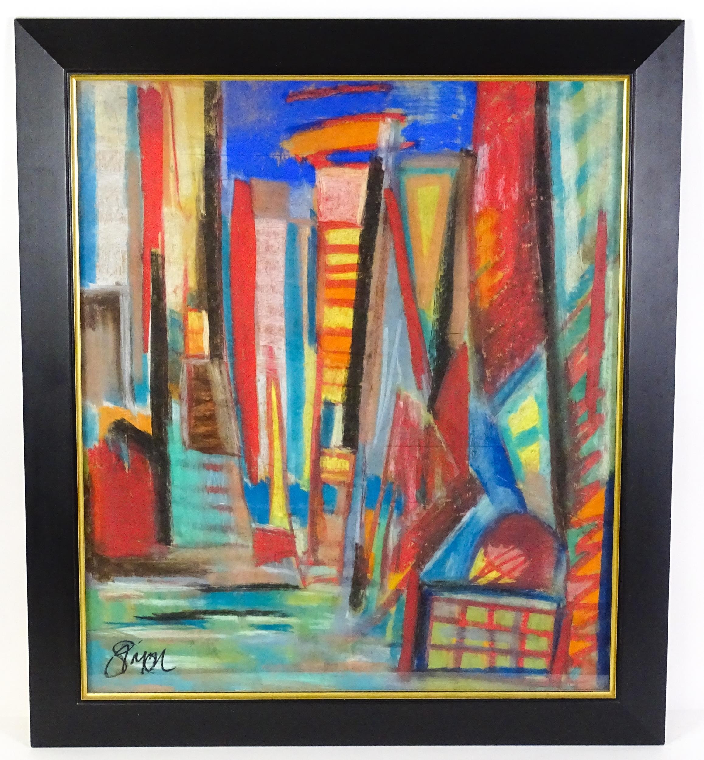 Simon Halling, Late 20th century, Oil pastels on paper, Summer Night ...