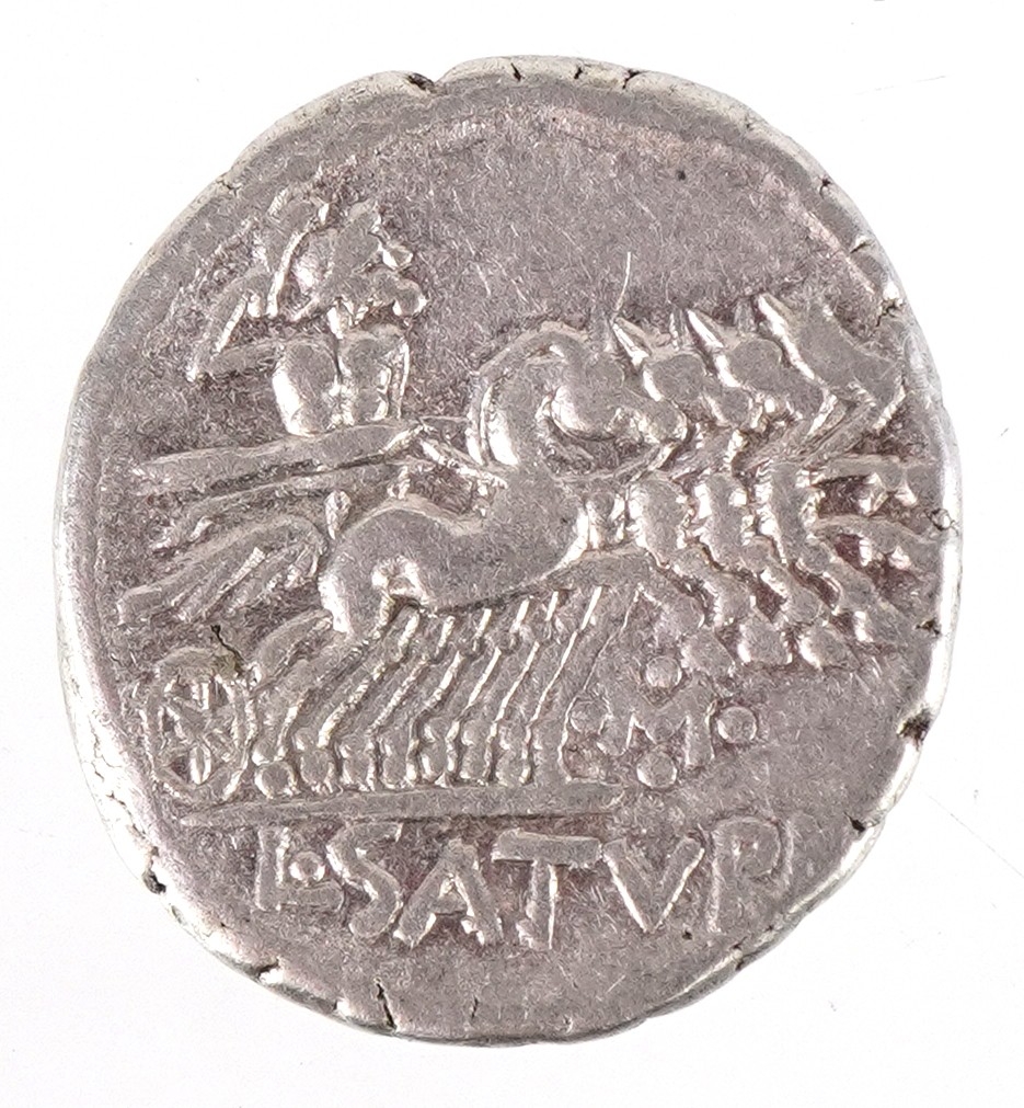 A Roman Republic circa 104 BC Lucius Appuleius Saturninus silver ...