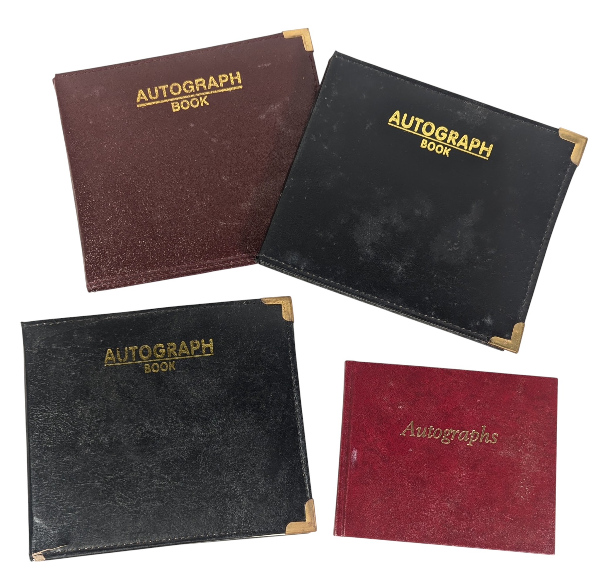 Autograph Albums - four albums of autographs obtained c2000s containing ...