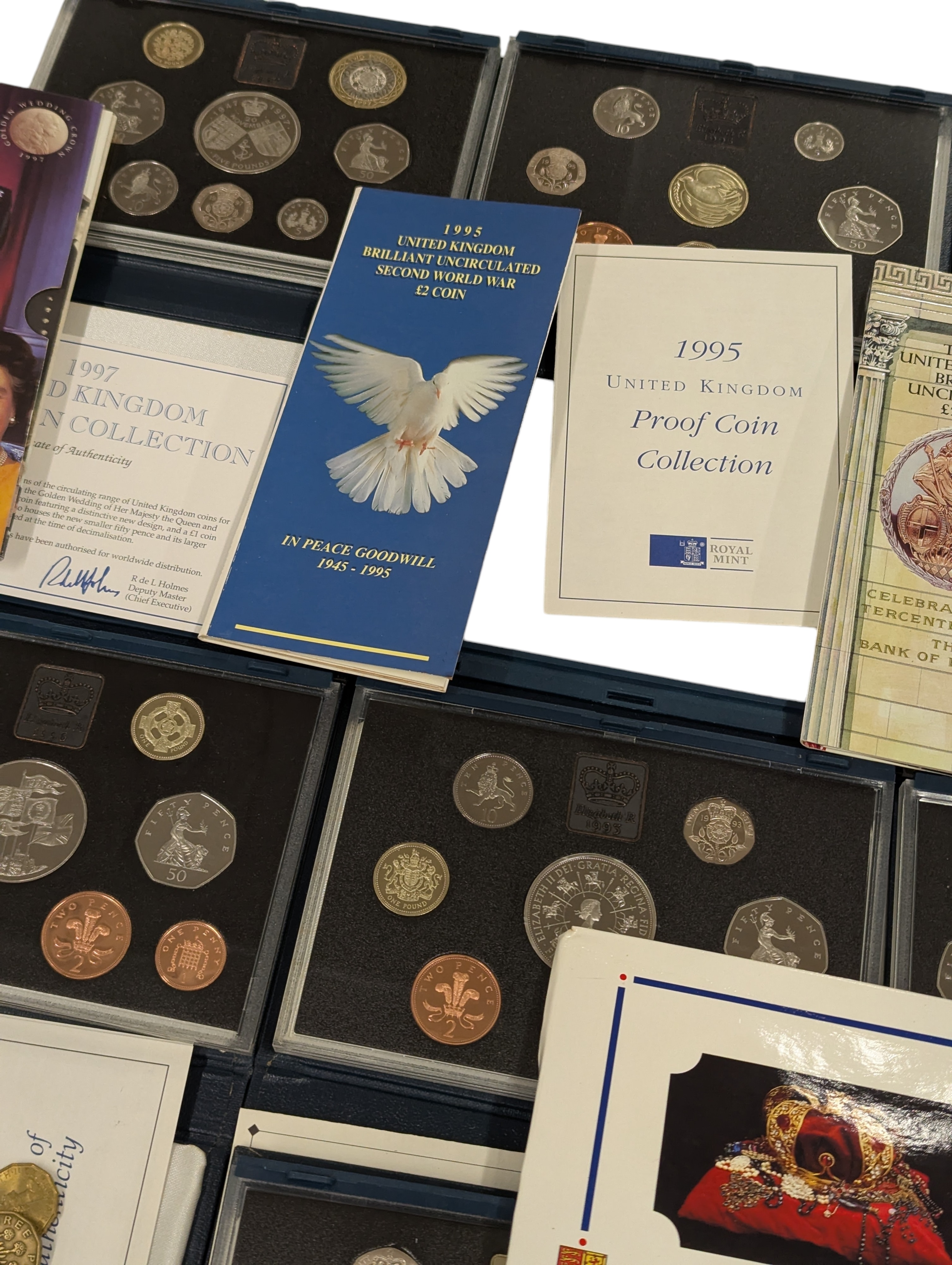 United Kingdom Proof Coin Collections - A collection of British proof ...