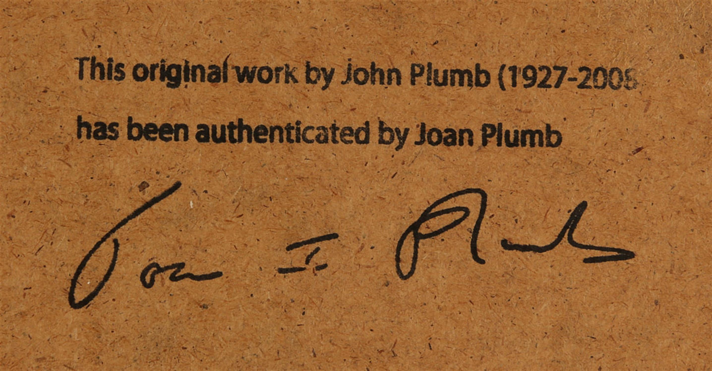 § John Plumb (British 1927-2008), 'Green Scribe Paris Blue Raw Sienna ...