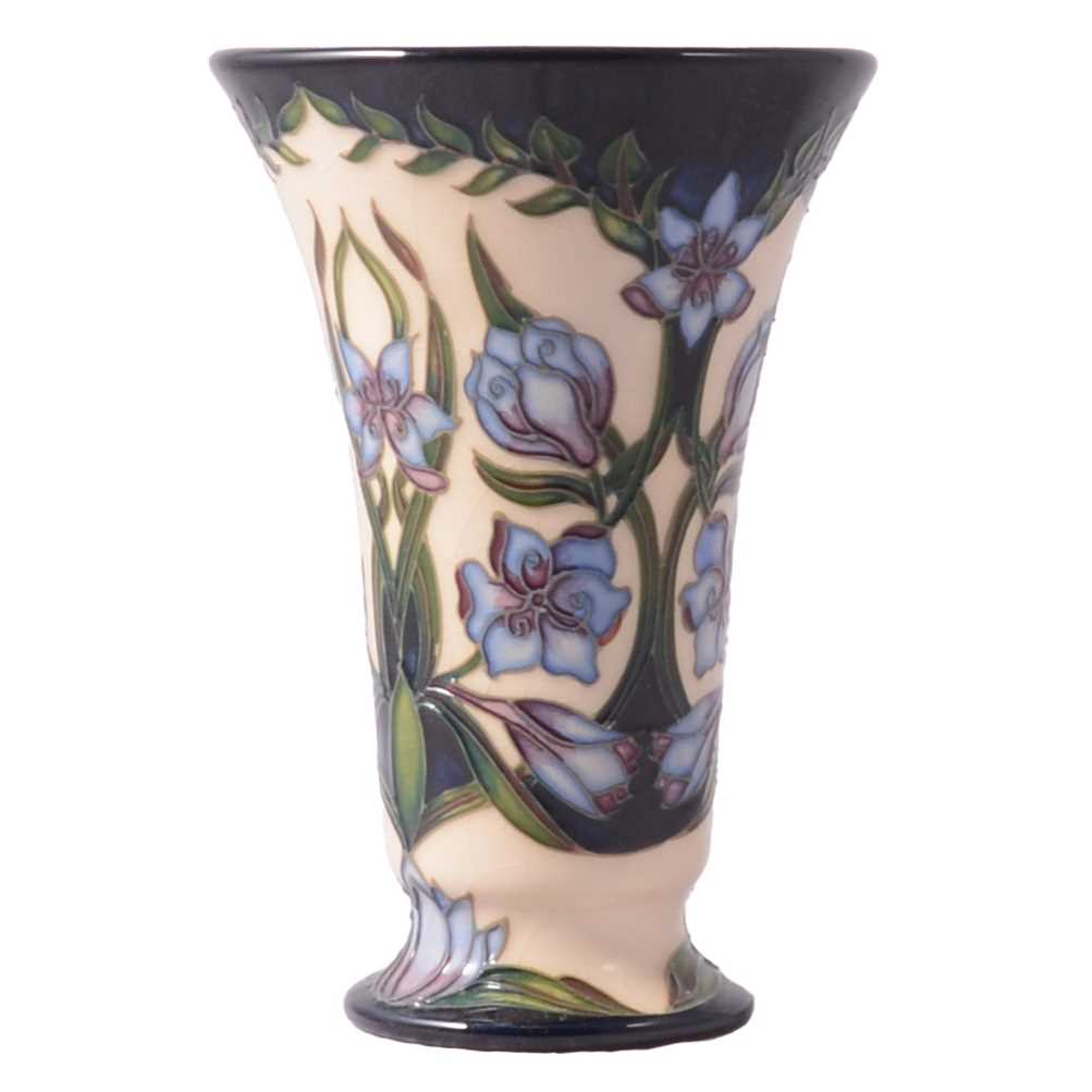 Moorcroft Pottery, a 'Kaffir Lily' pattern vase, signed and dated by ...