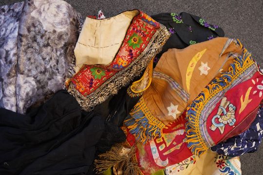 A collection of mixed fancy dress costume etc from the early through ...