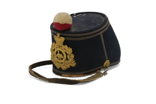 A Victorian 1869 pattern shako of the 89th (Princess Victoria's ...