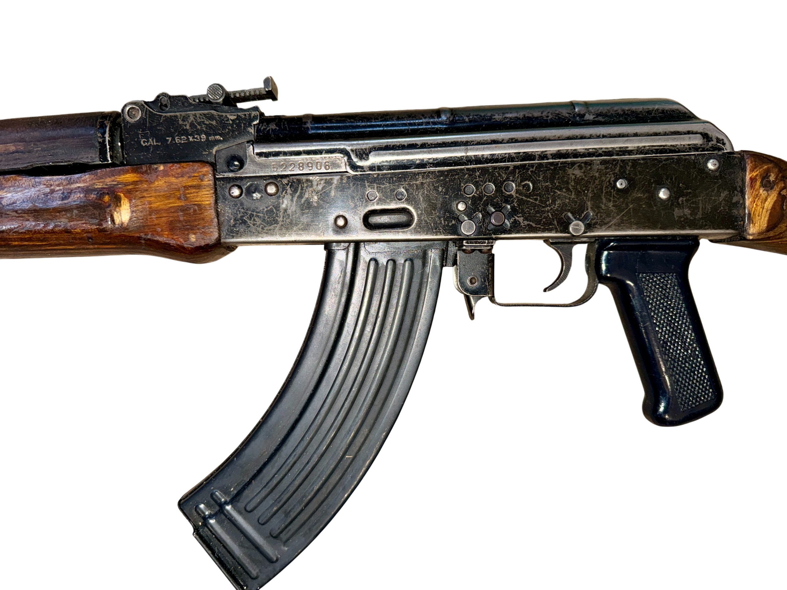 Kalashnikov 7.62mm AKM assault rifle and fitted magazine, serial number ...