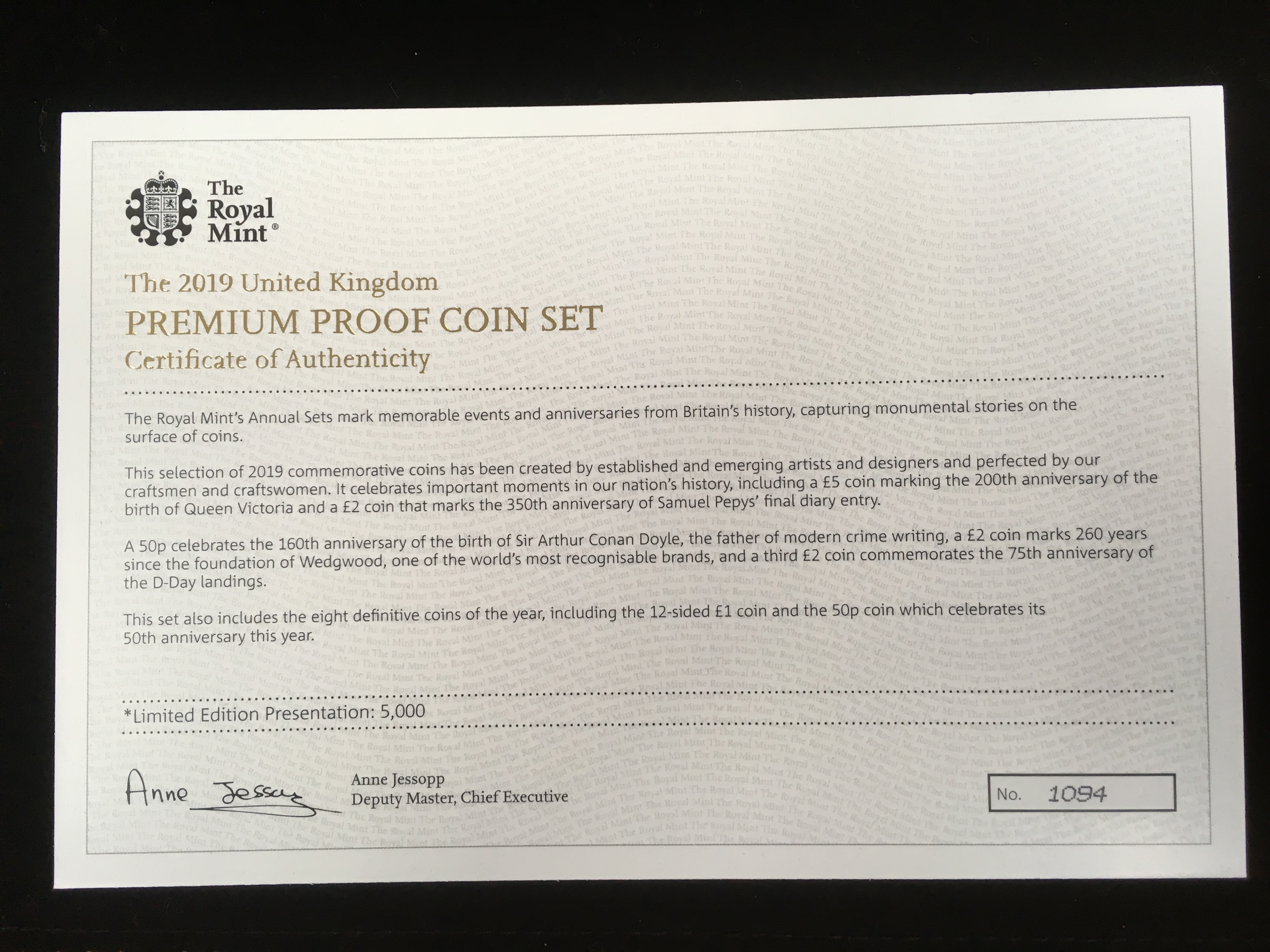 COINS: 2019 UK PREMIUM PROOF SET.