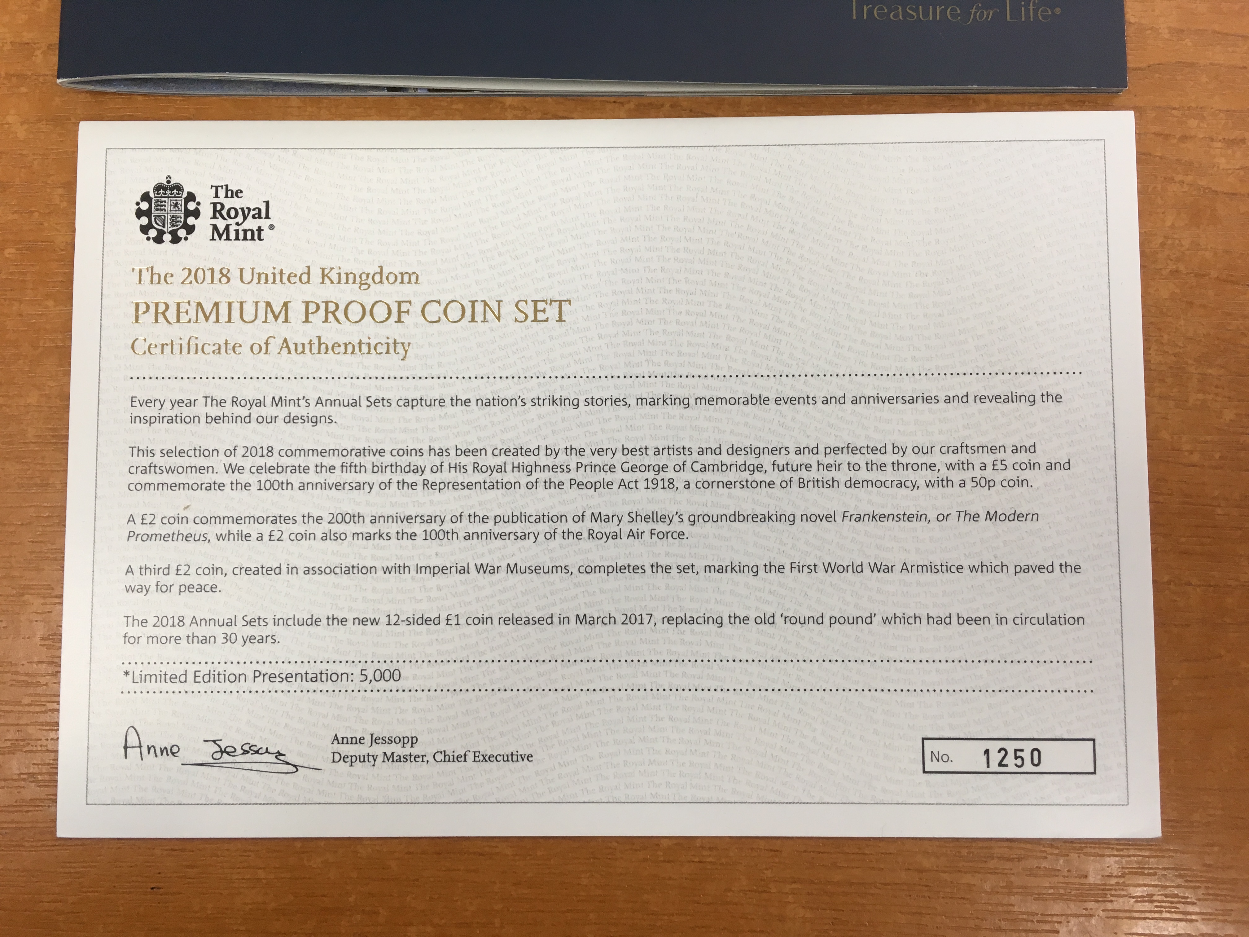 COINS: 2018 UK PREMIUM PROOF SET.