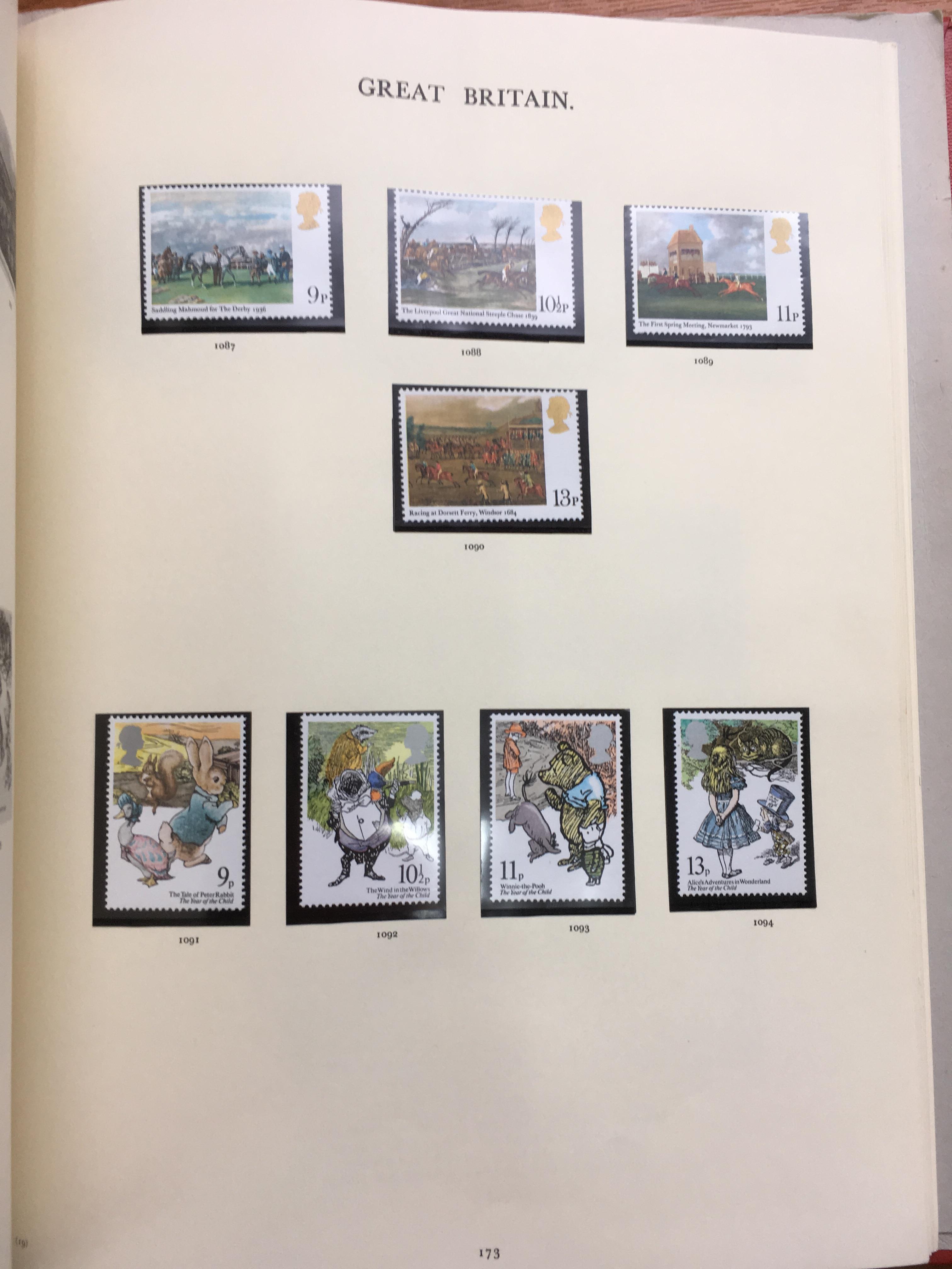 STAMPS: GB WITH COLLECTION IN THREE SG WINDSOR ALBUMS, 1971-1999 MINT ...