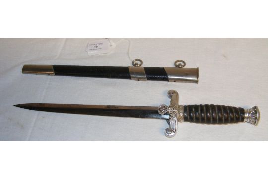 A German Third Reich Land Customs Officer dagger with scabbard, circa ...