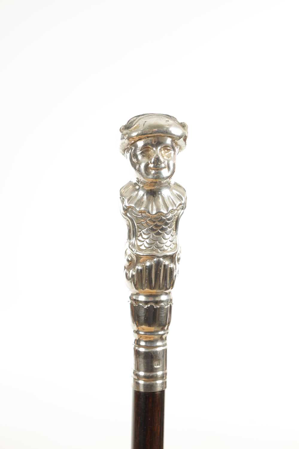 A RARE 19TH CENTURY SILVER CHILD HANDLED CANE WITH AN EARLY 20TH ...