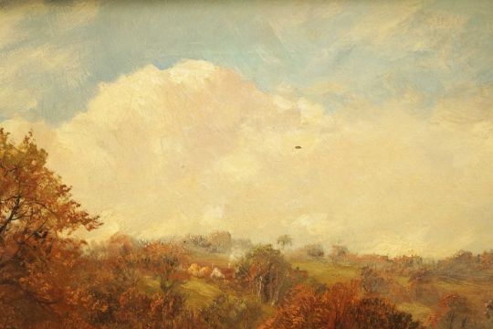 JAMES HENRY CROSSLAND (BRITISH 1852 - 1939) A 19TH CENTURY OIL ON ...