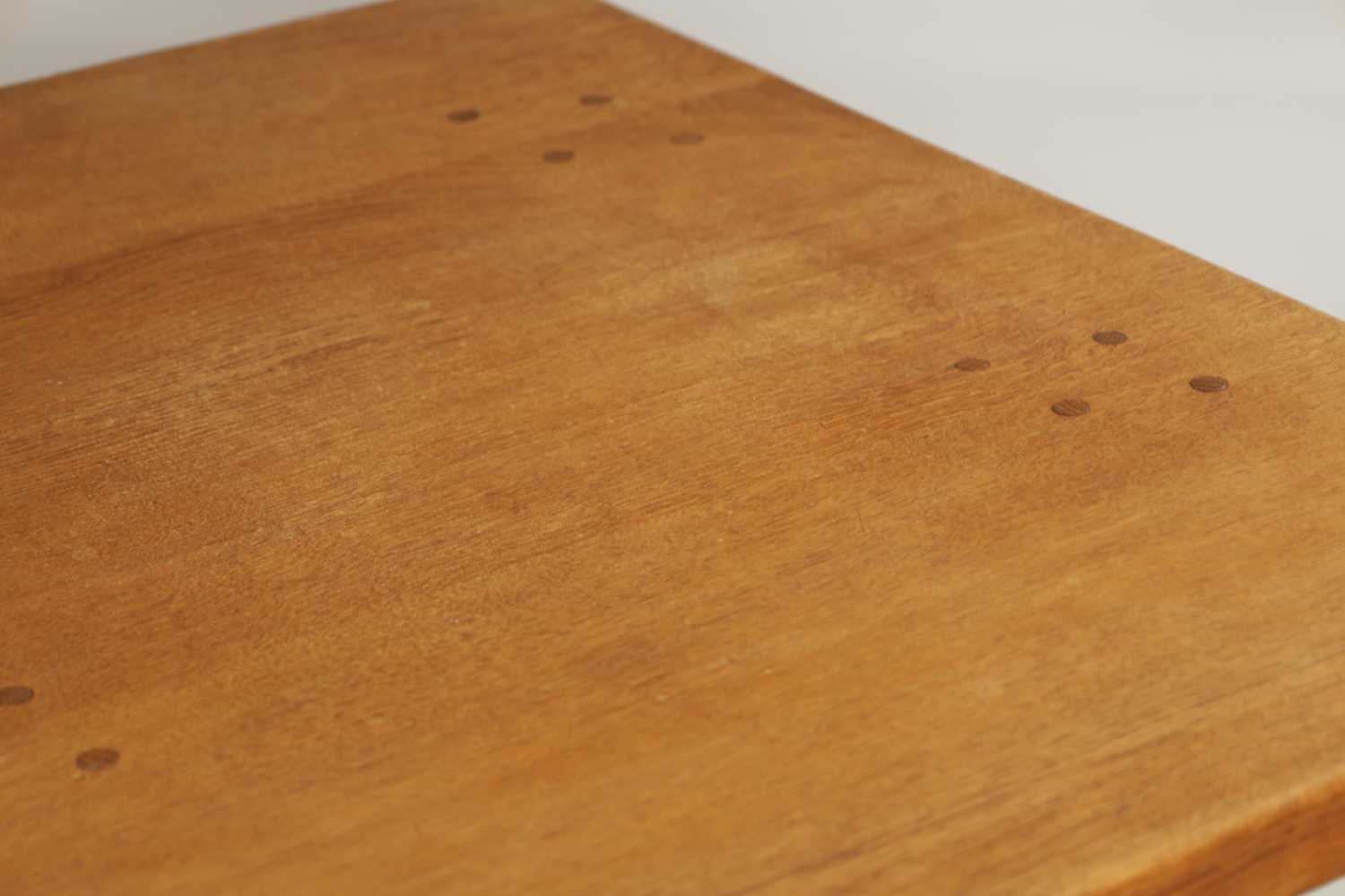 A RARE ROBERT MOUSEMAN THOMPSON SPECIAL ORDER OAK REFECTORY TABLE with ...