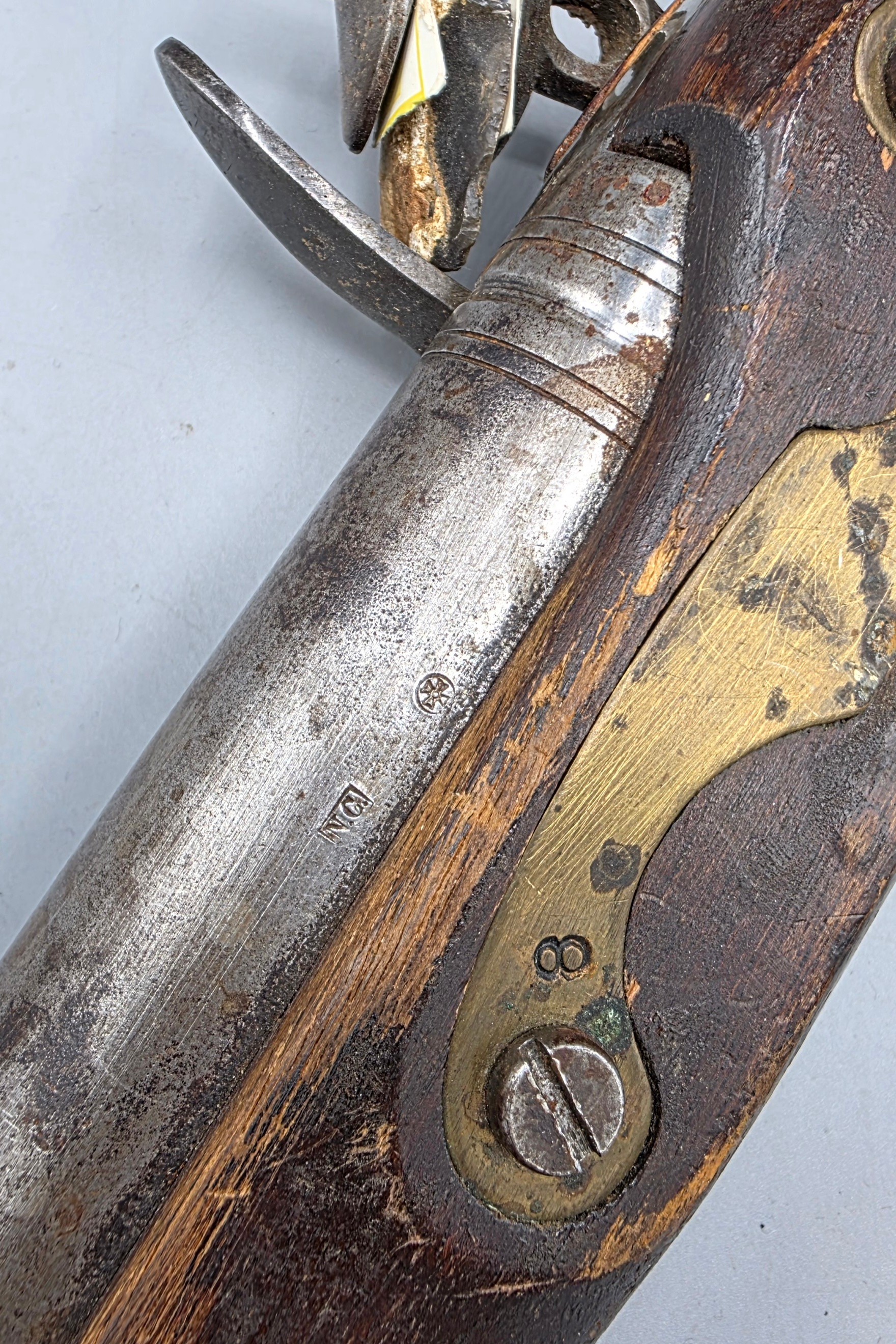 A 19th Century Flintlock pistol by Tower, the lock plate inscribed ...