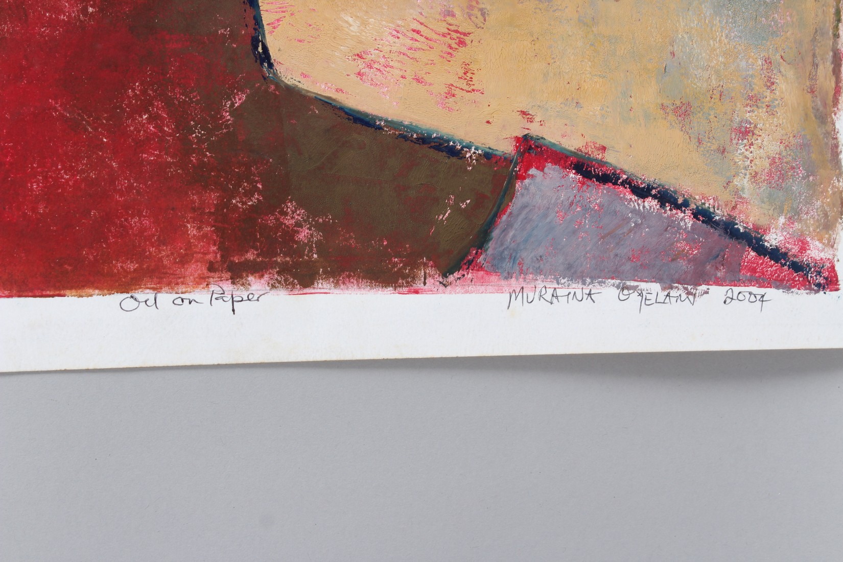 MURAINA OYELAMI (b.1940) 'Ireti II (Hope II)' oil on paper signed ...