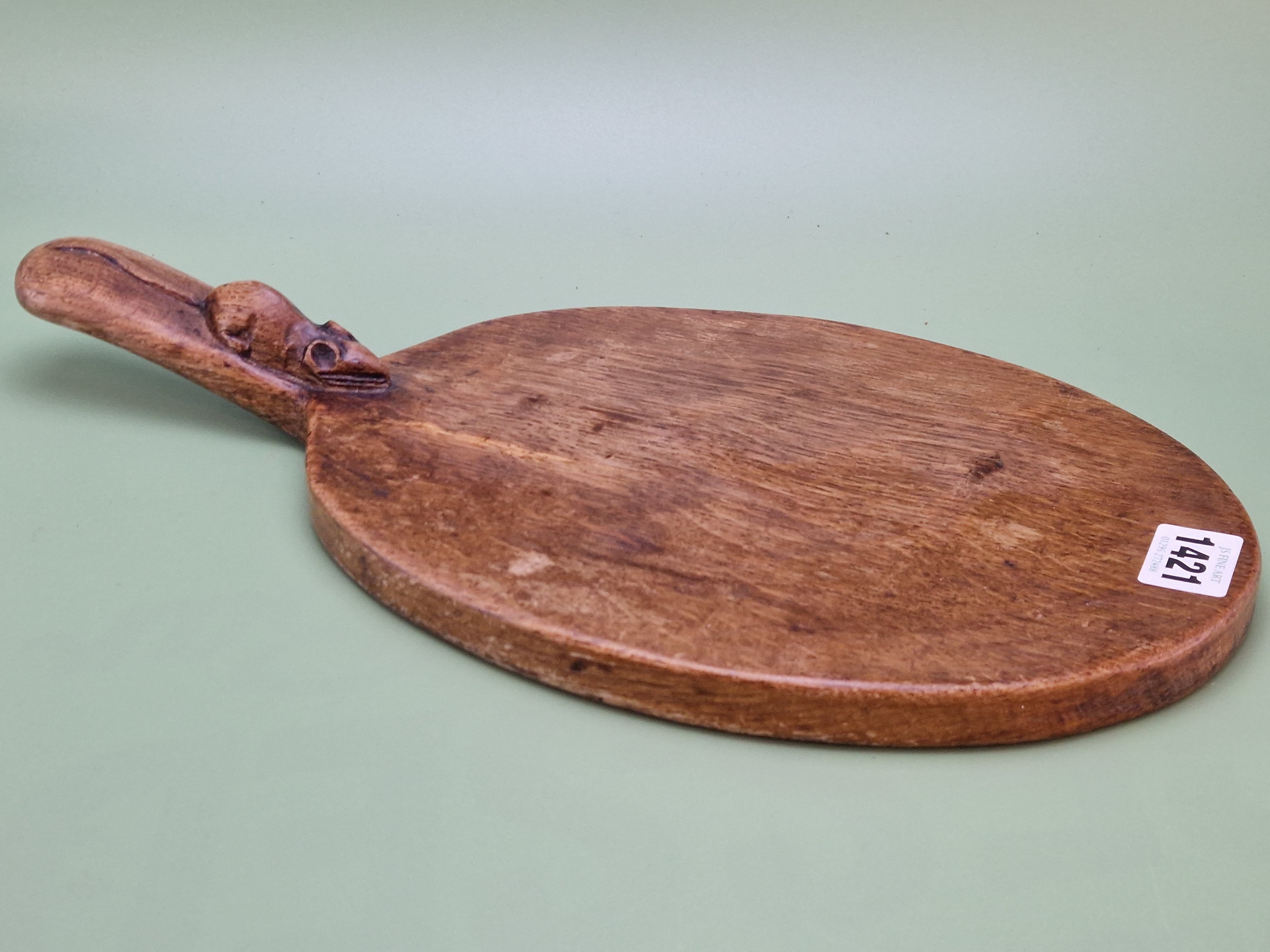 A Robert 'Mouseman' Thompson oak cheese board